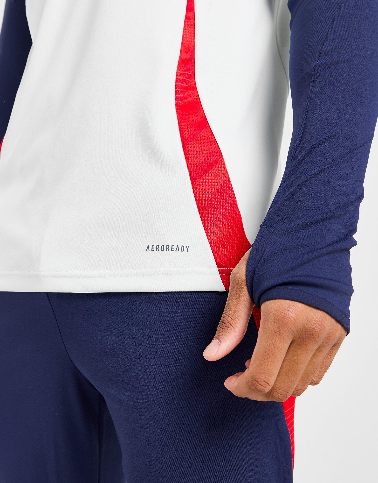 White adidas Olympique Lyon Training Top - JD Sports