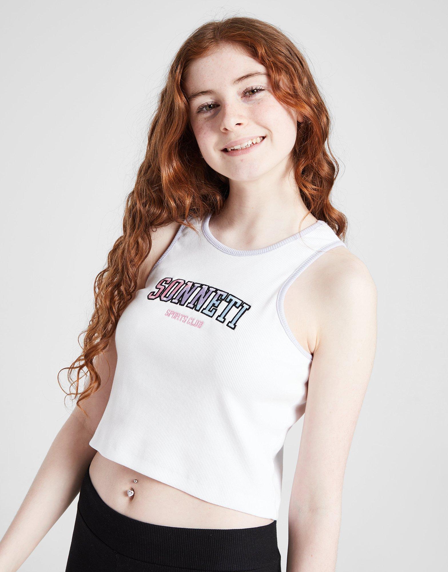 White Sonneti Girls' Bonded Vest Junior - JD Sports NZ