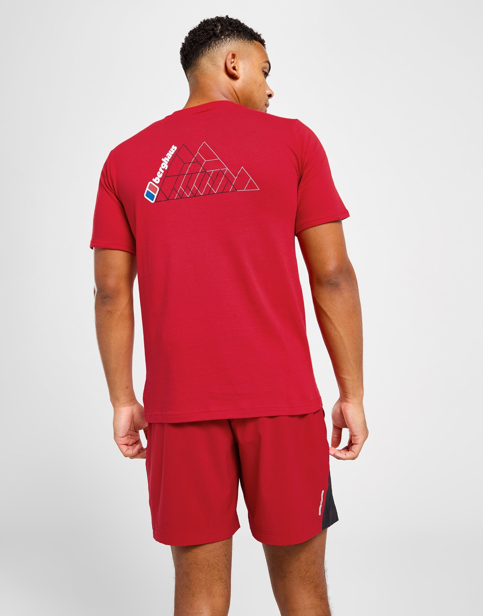 Red Berghaus Mountain Lines T-Shirt - JD Sports