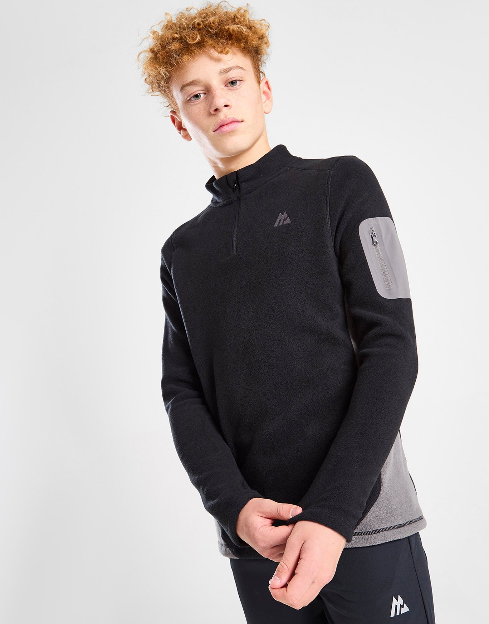 MONTIREX Altitude 1/4 Zip Fleece Top Junior Schwarz - JD Sports Deutschland