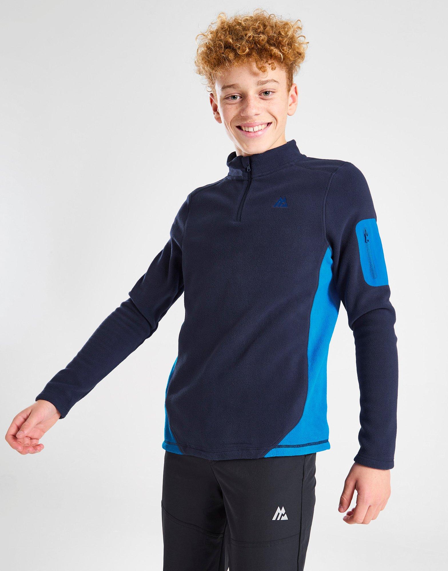 Blue MONTIREX Altitude 1/4 Zip Fleece Top Junior - JD Sports