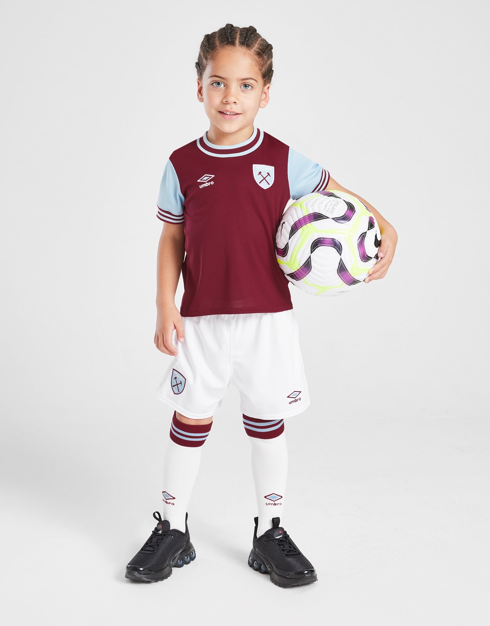 Red Umbro West Ham United 2024/25 Home Kit Infant - JD Sports Ireland