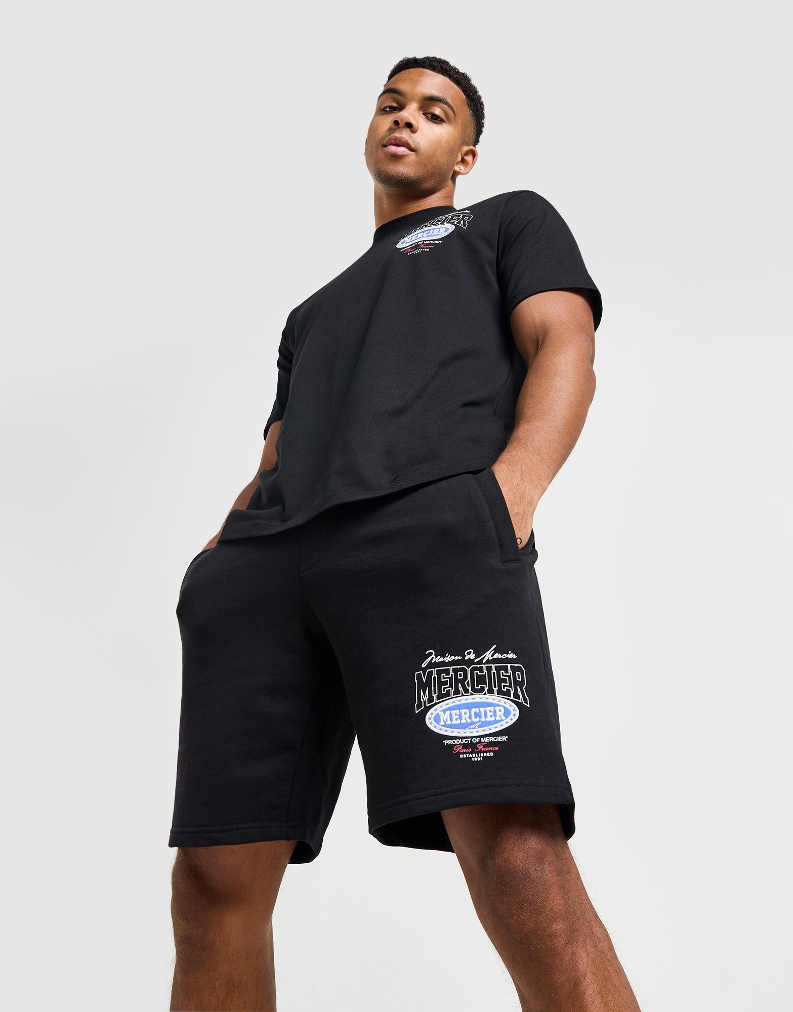 Black MERCIER Multi Tour Shorts - JD Sports België