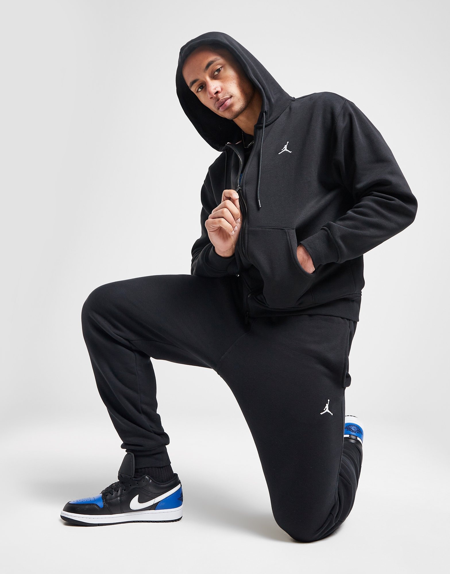 Black Jordan Essential Fleece Joggers - JD Sports Australia