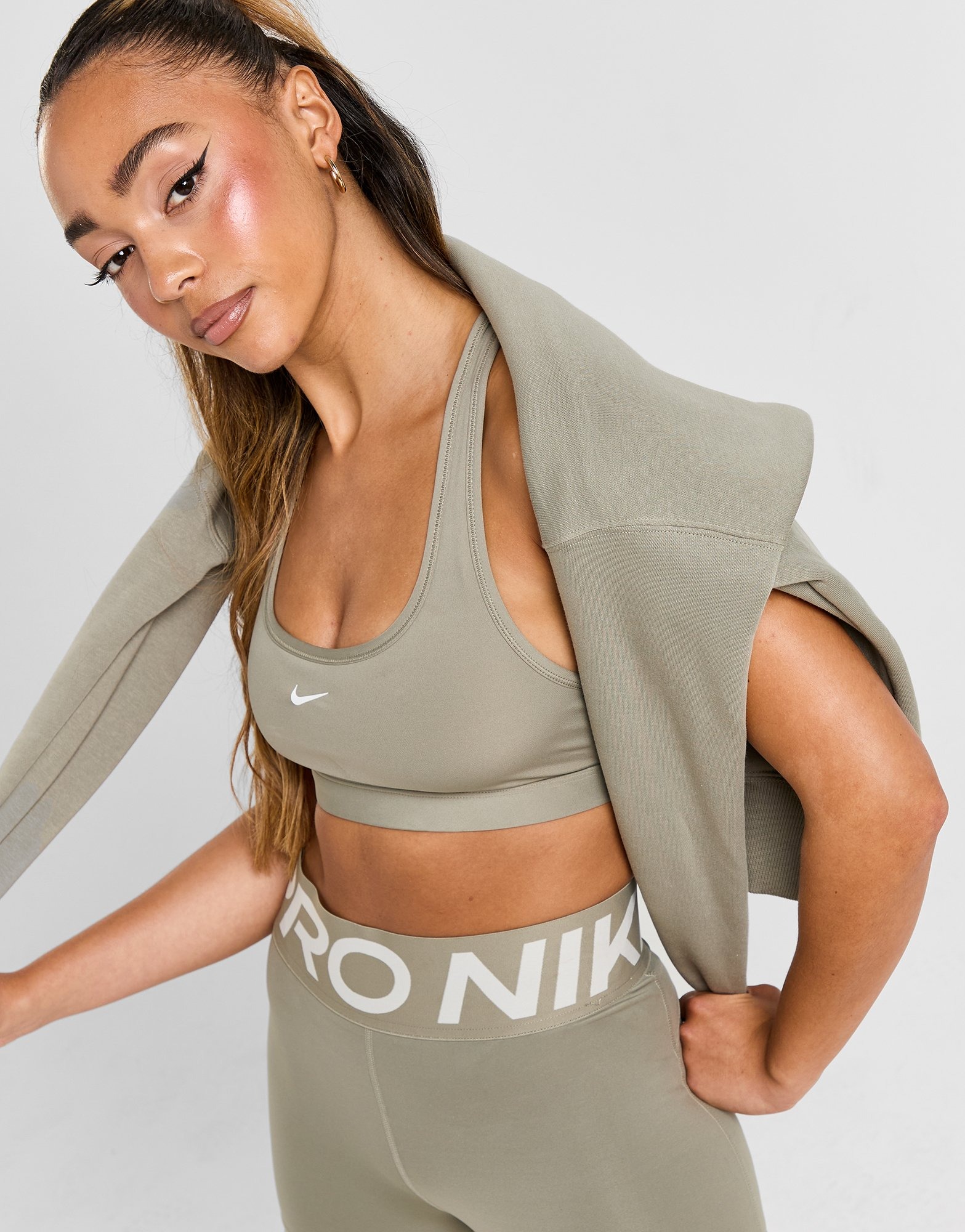 Green Nike Training Swoosh Bra Jd Sports Ireland