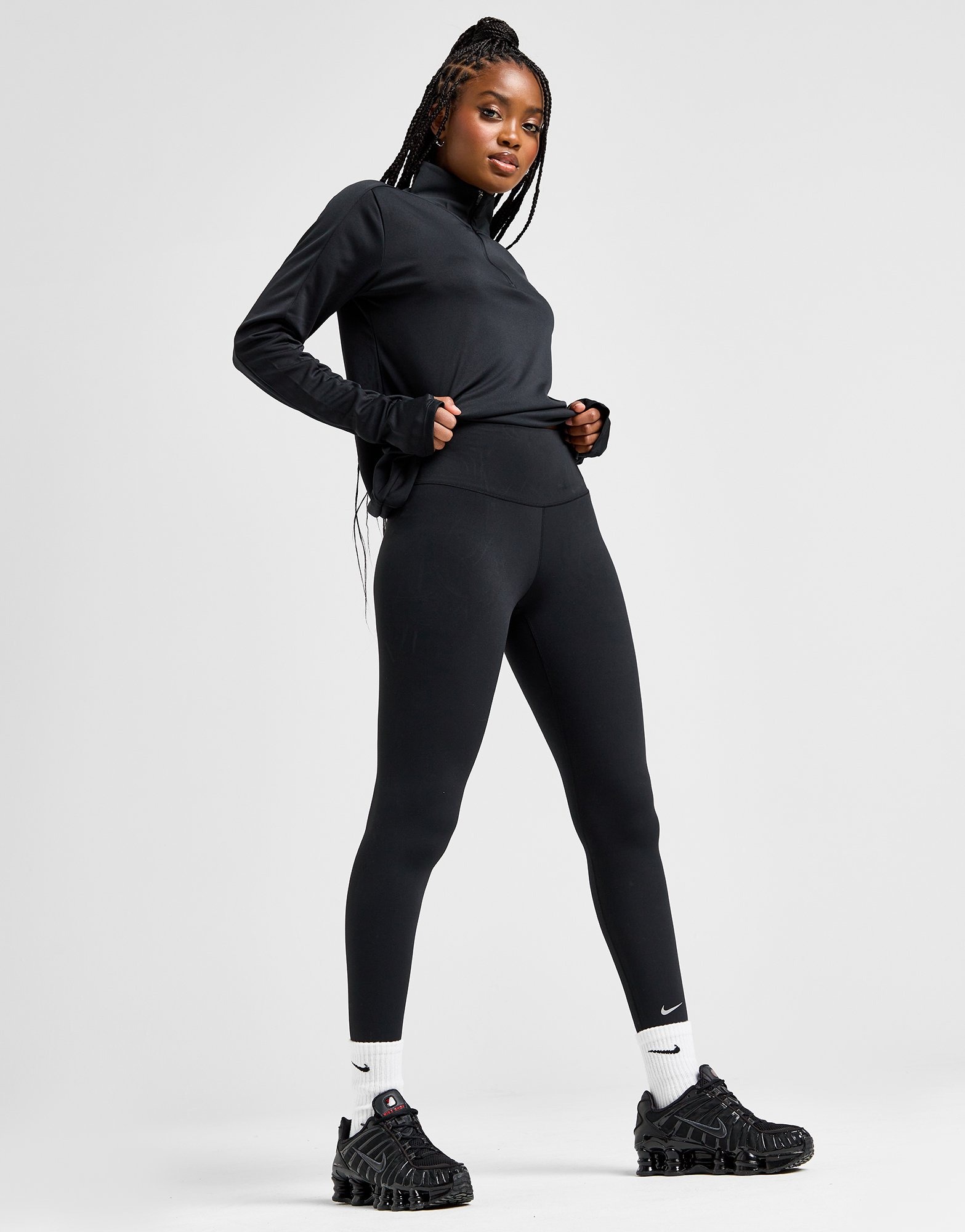 Nike Leggings Training Swoosh In Nero Jd Sports