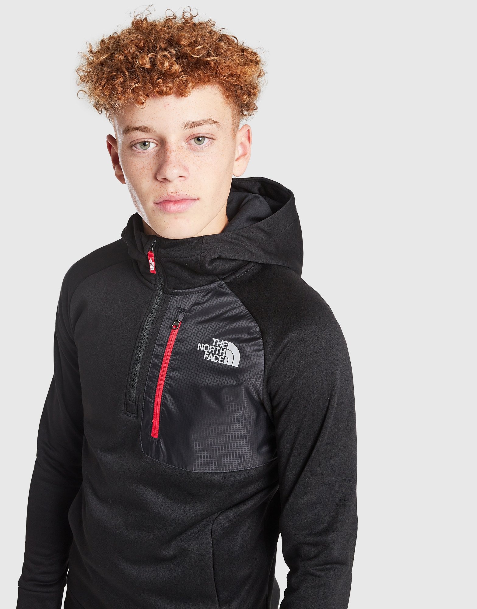 Black The North Face Mittellegi 1/2 Zip Hoodie Junior - JD Sports NZ