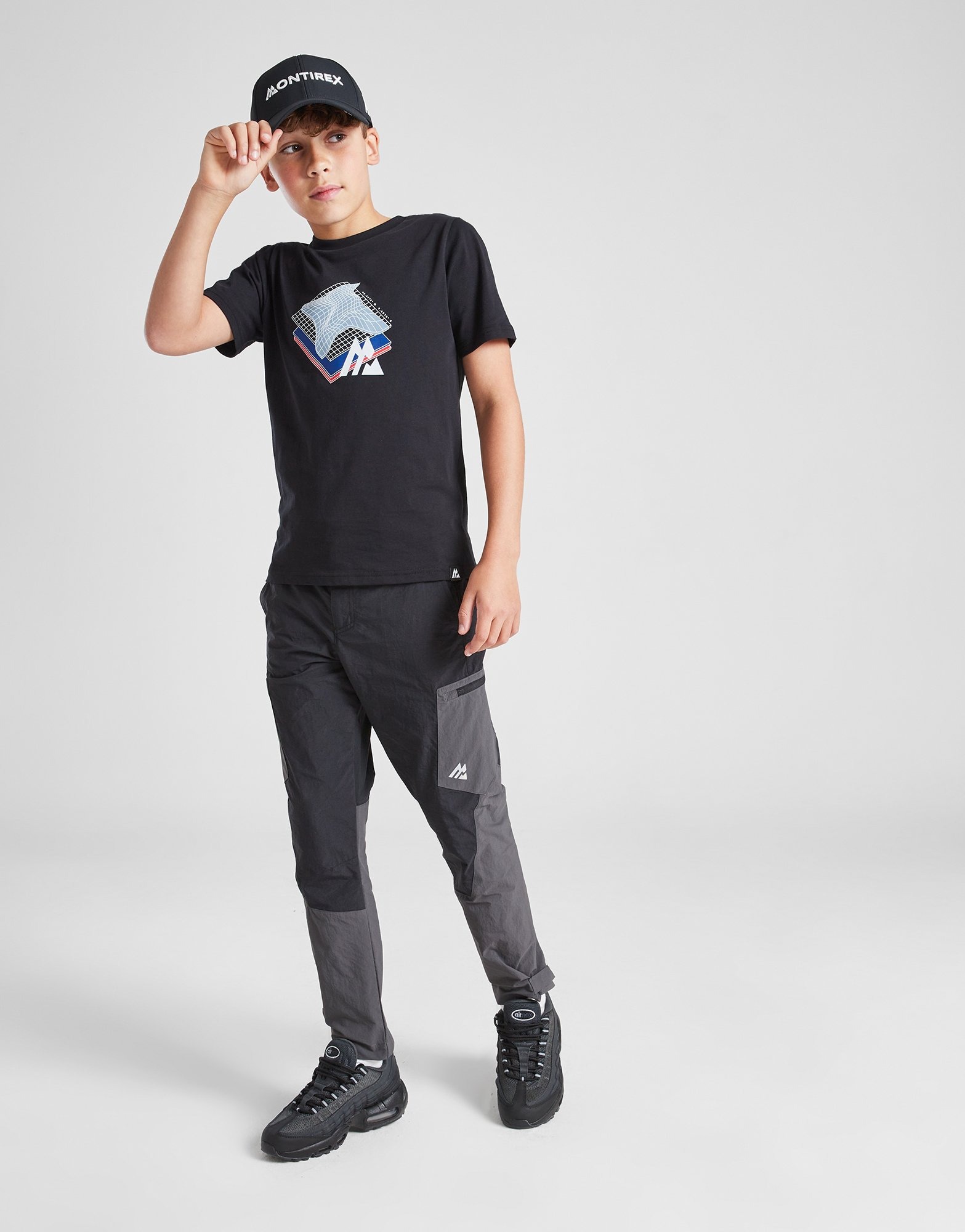 Black MONTIREX Peak tech Track Pants Junior - JD Sports NZ