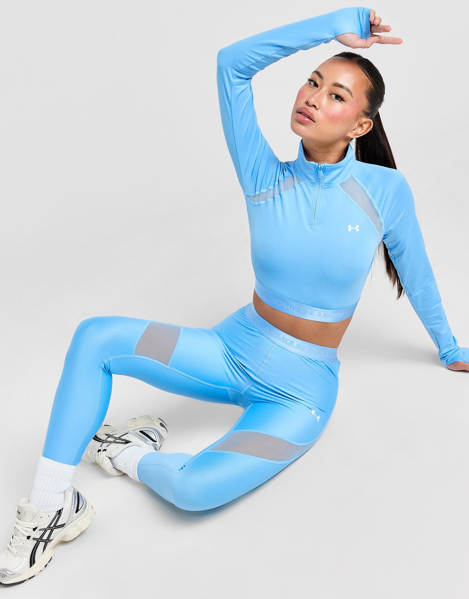 Blue Under Armour Mesh Tights Jd Sports Ireland