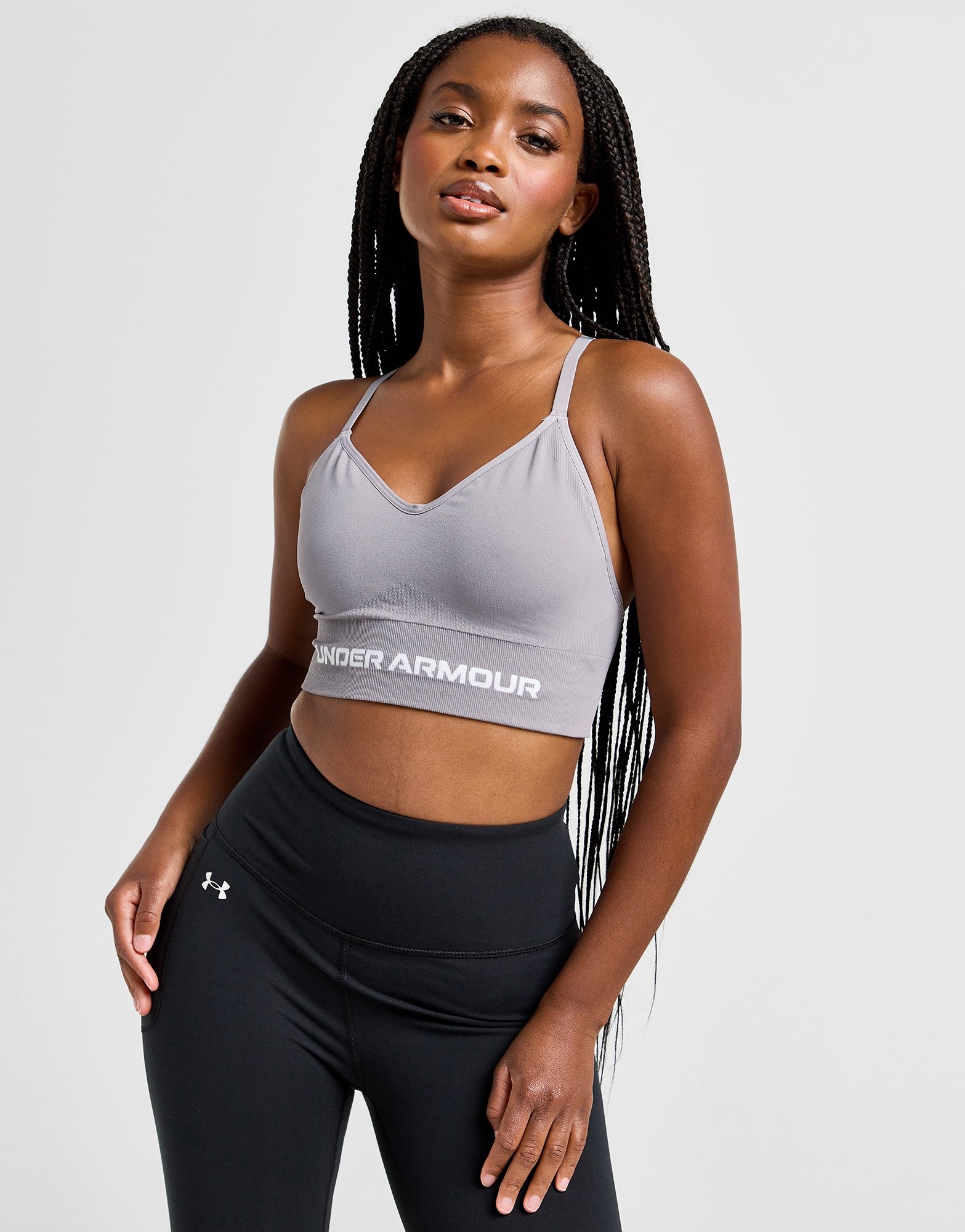 Grey Under Armour Vanish Seamless Sports Bra - JD Sports Global