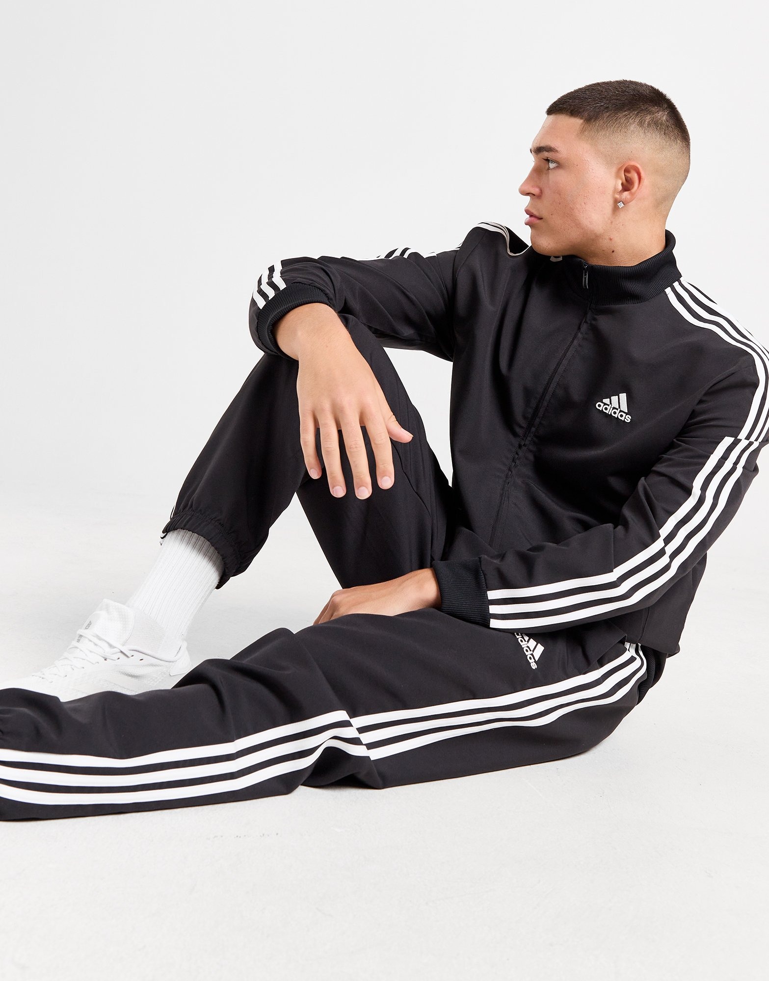 Black Adidas Badge Of Sport Woven Tracksuit Jd Sports Nz