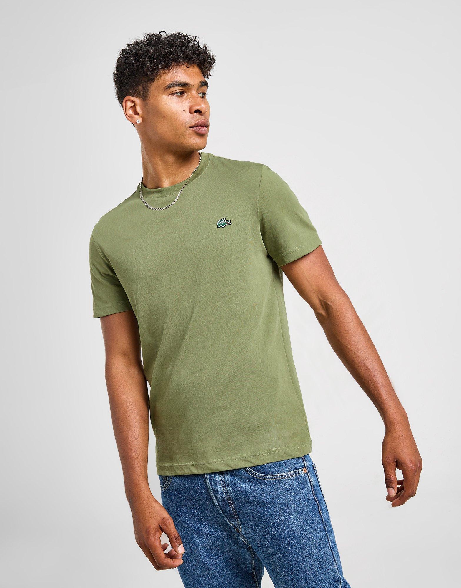 Lacoste olive green t shirt store