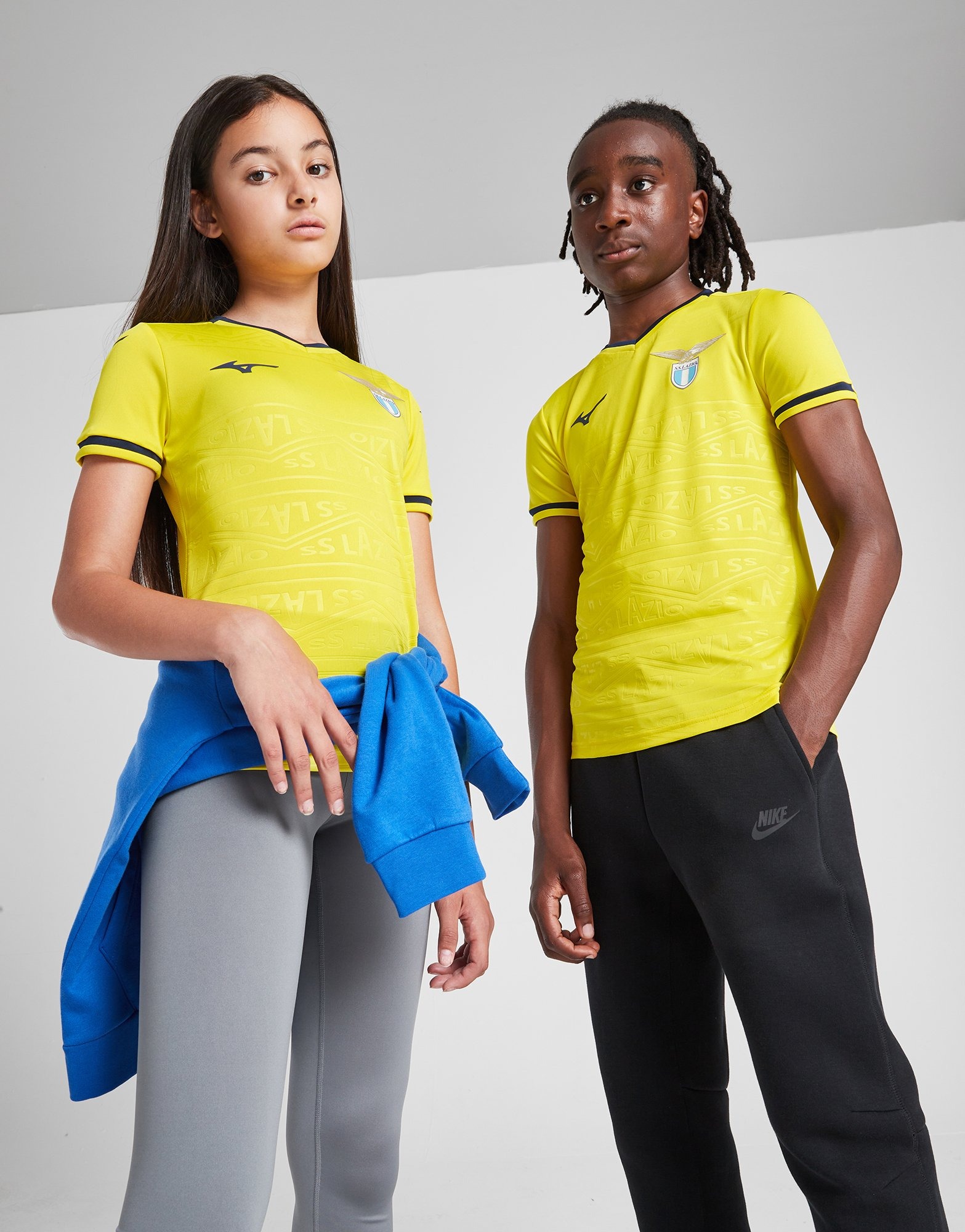 Yellow Mizuno Lazio 2024/25 Away Shirt Junior - JD Sports NZ