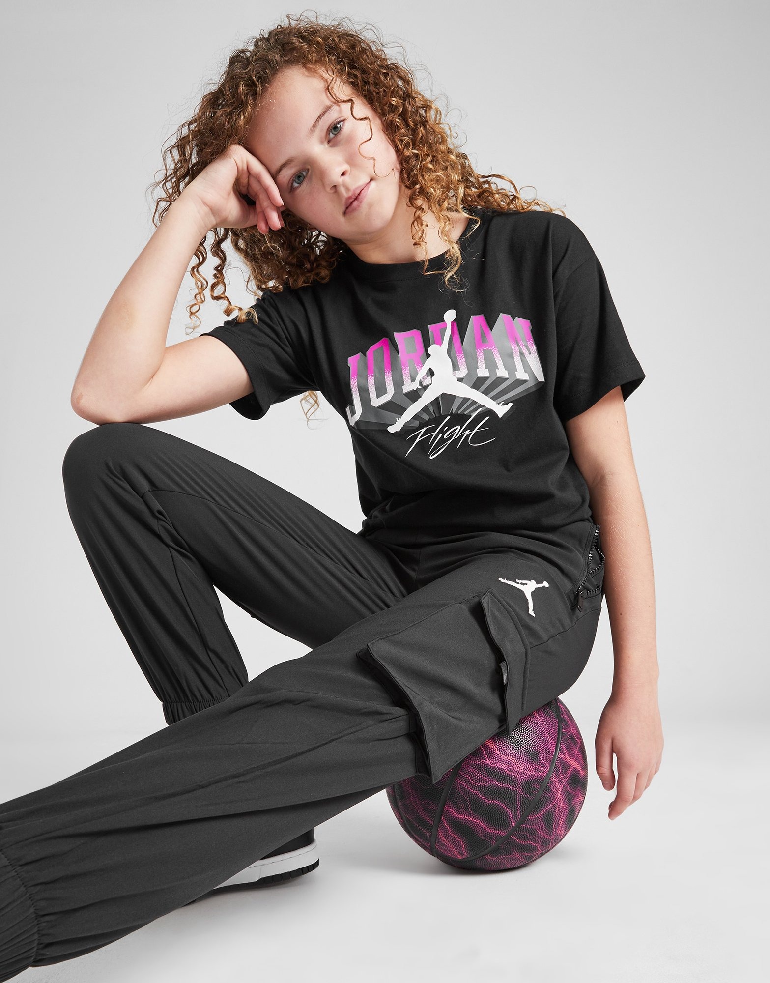 Black Jordan Girls' Push T-Shirt Junior - JD Sports Ireland