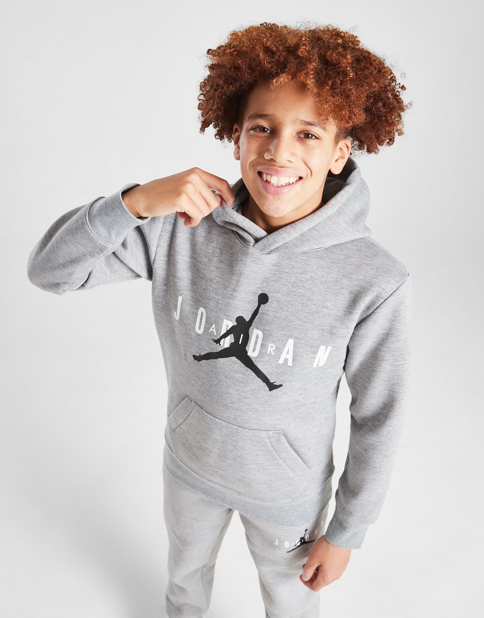 Grey Jordan Jumpman Overhead Hoodie Junior - JD Sports Global