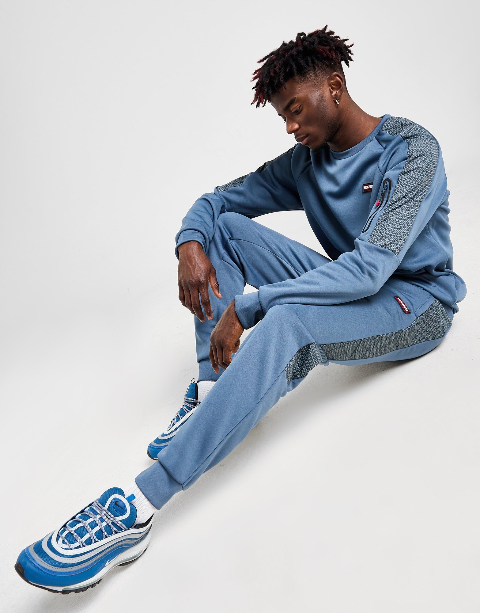 Blue McKenzie Chaos Poly Fleece Track Pants - JD Sports NZ