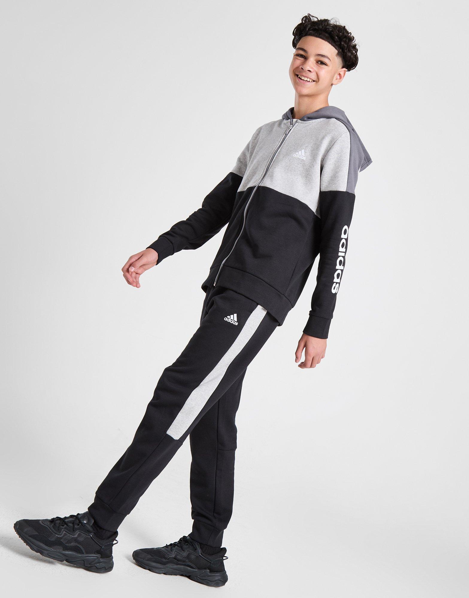 Grey adidas Badge of Sport Colour Block Joggers Junior - JD Sports