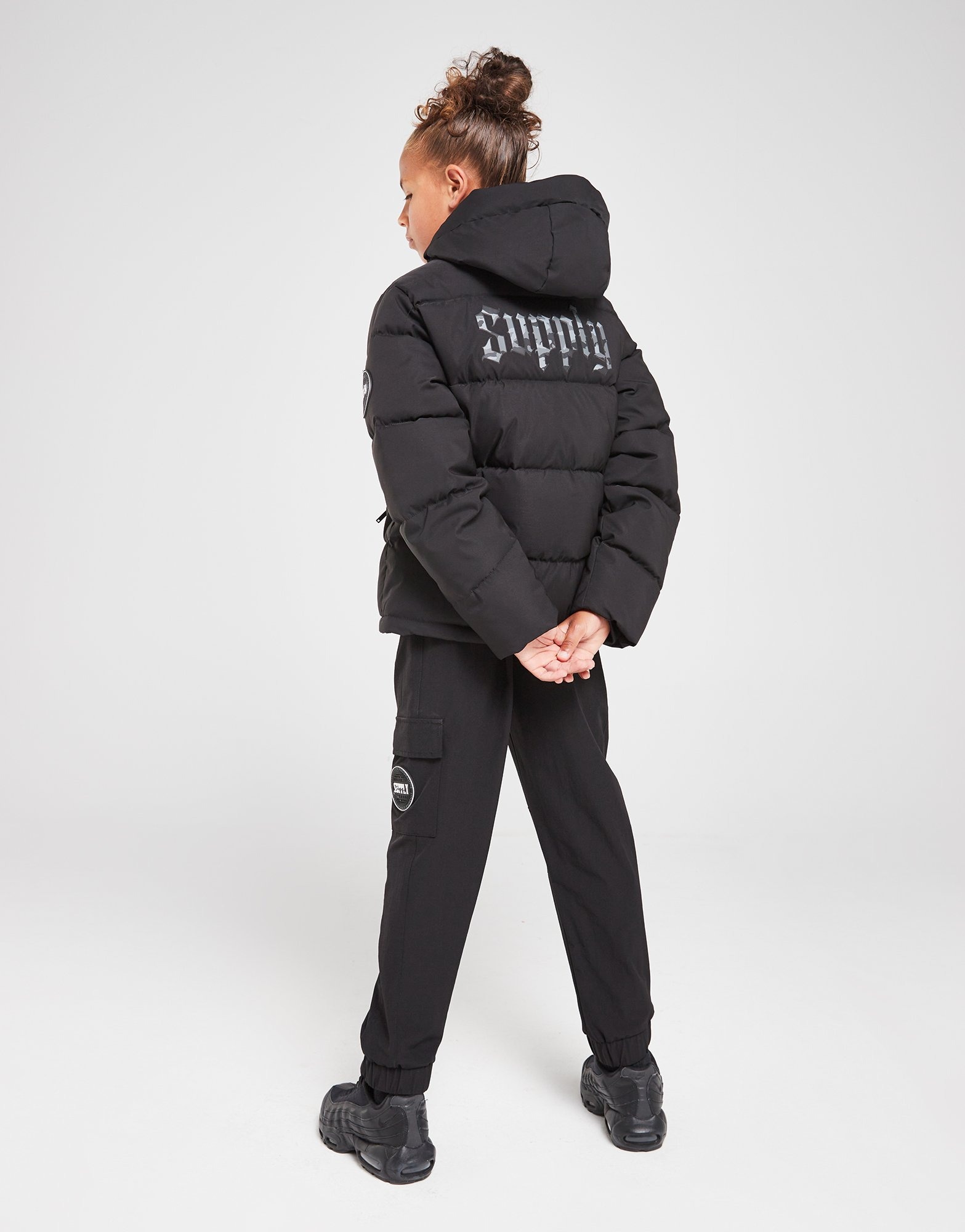 Black Supply & Demand Hydro Padded Jacket Junior - JD Sports Global