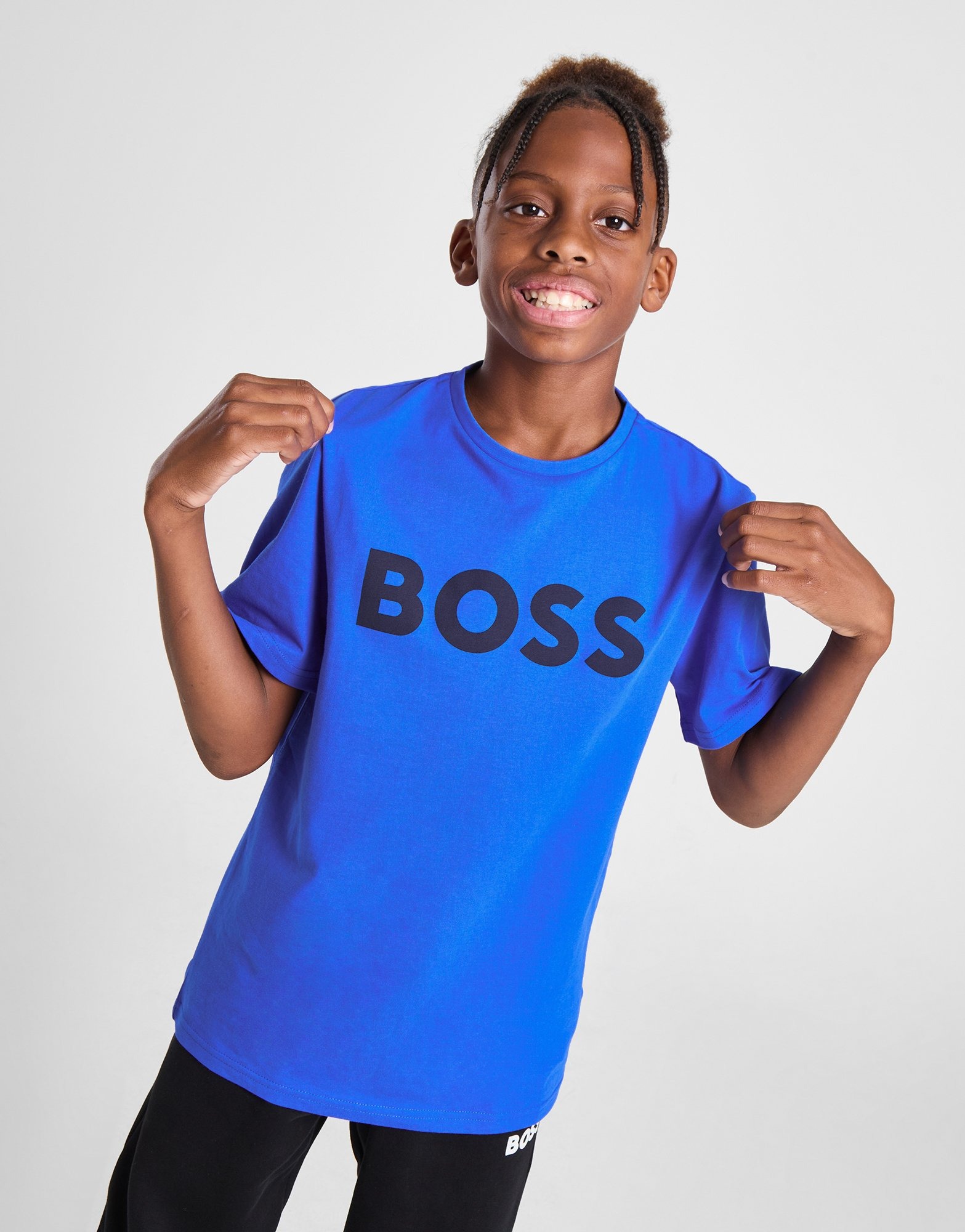 BOSS T-shirt Logo Junior Bleu- JD Sports France