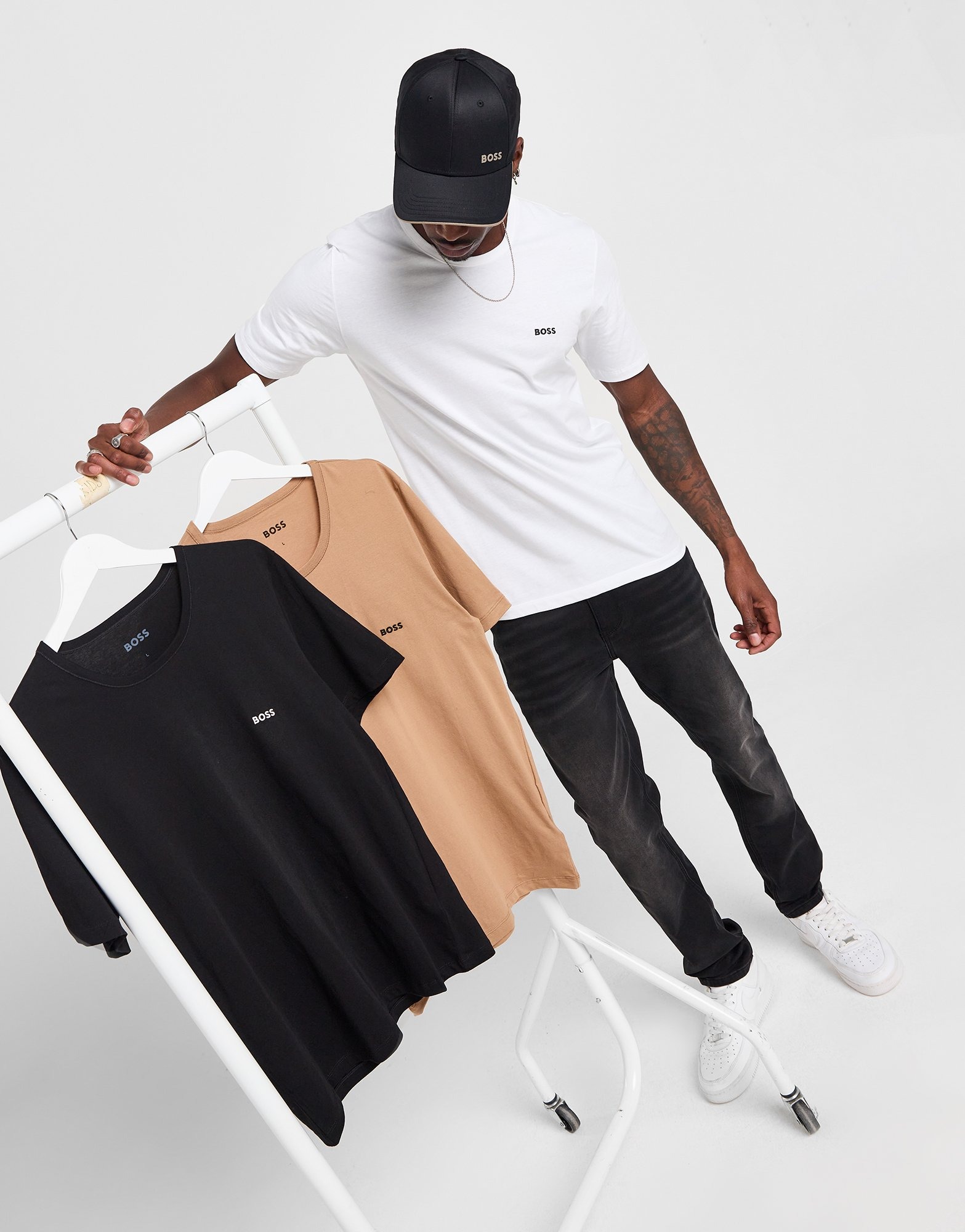 Zwart BOSS 3-Pack T-Shirts - JD Sports Nederland