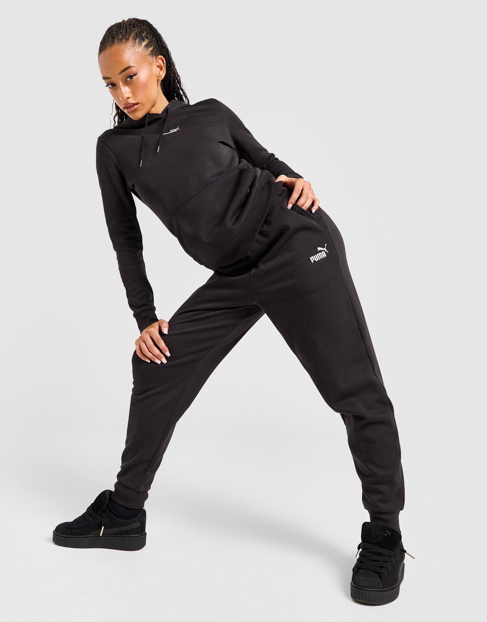 Black PUMA Small Embroidered Logo Joggers - JD Sports