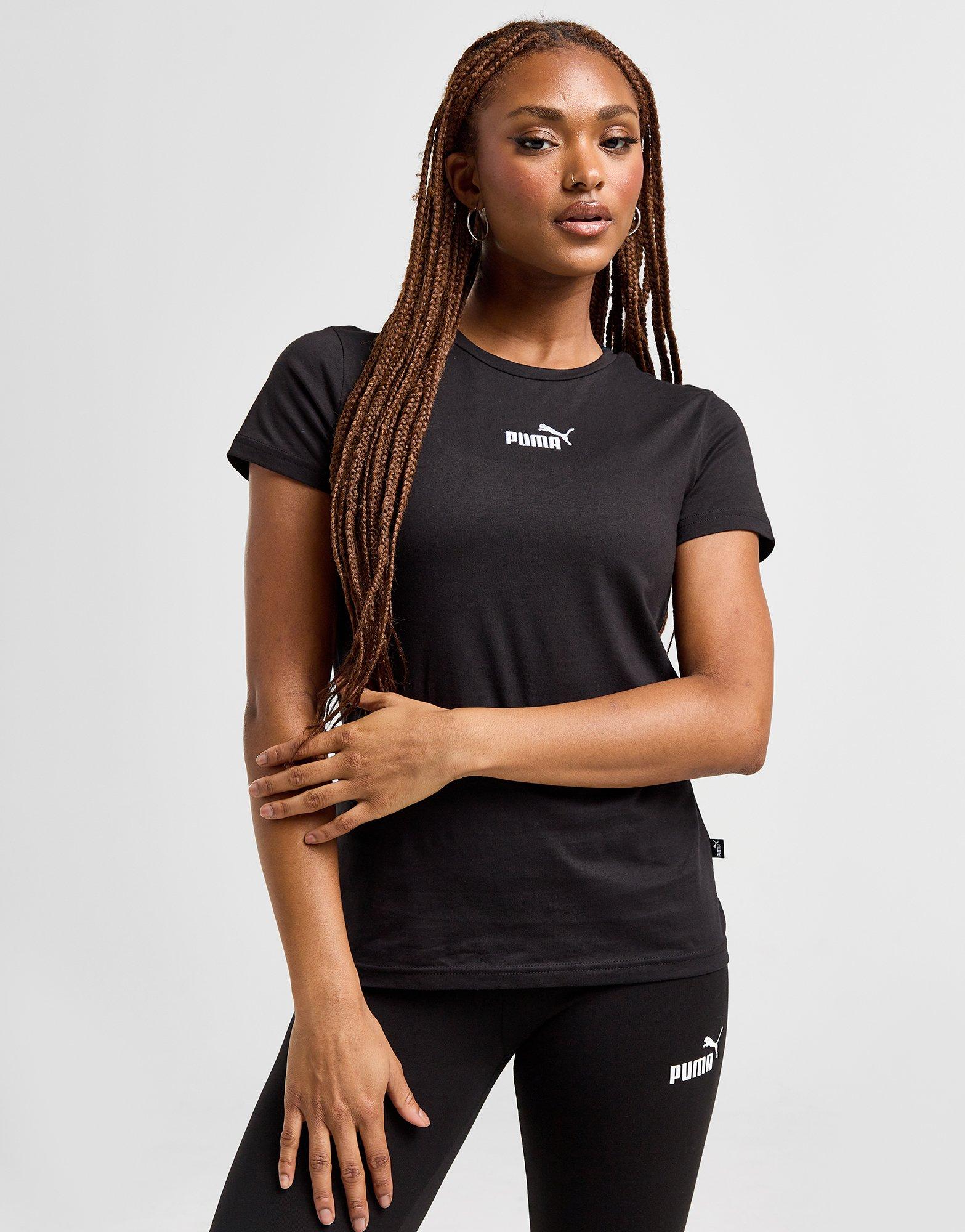 Black PUMA Small Logo T-shirt - JD Sports