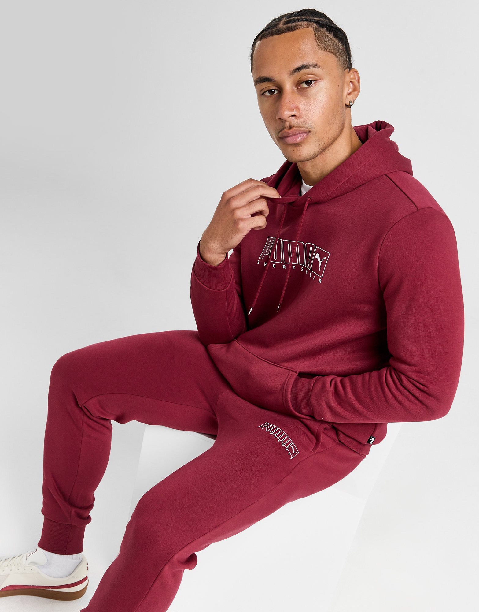 Red Puma Core Sportswear Joggers Jd Sports Global