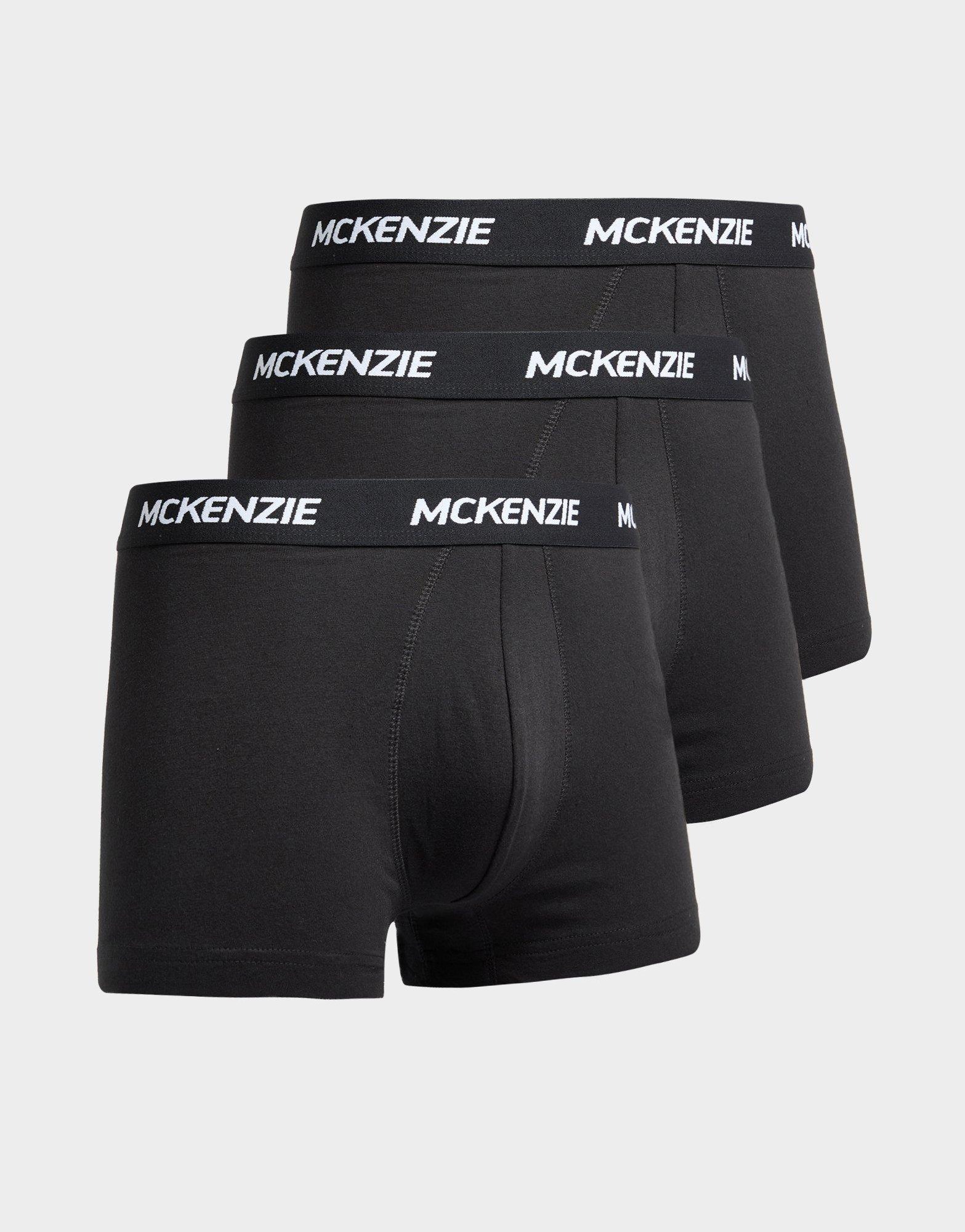 Musta Mckenzie 3 Pack Wyatt Boxers Jd Sports Suomi