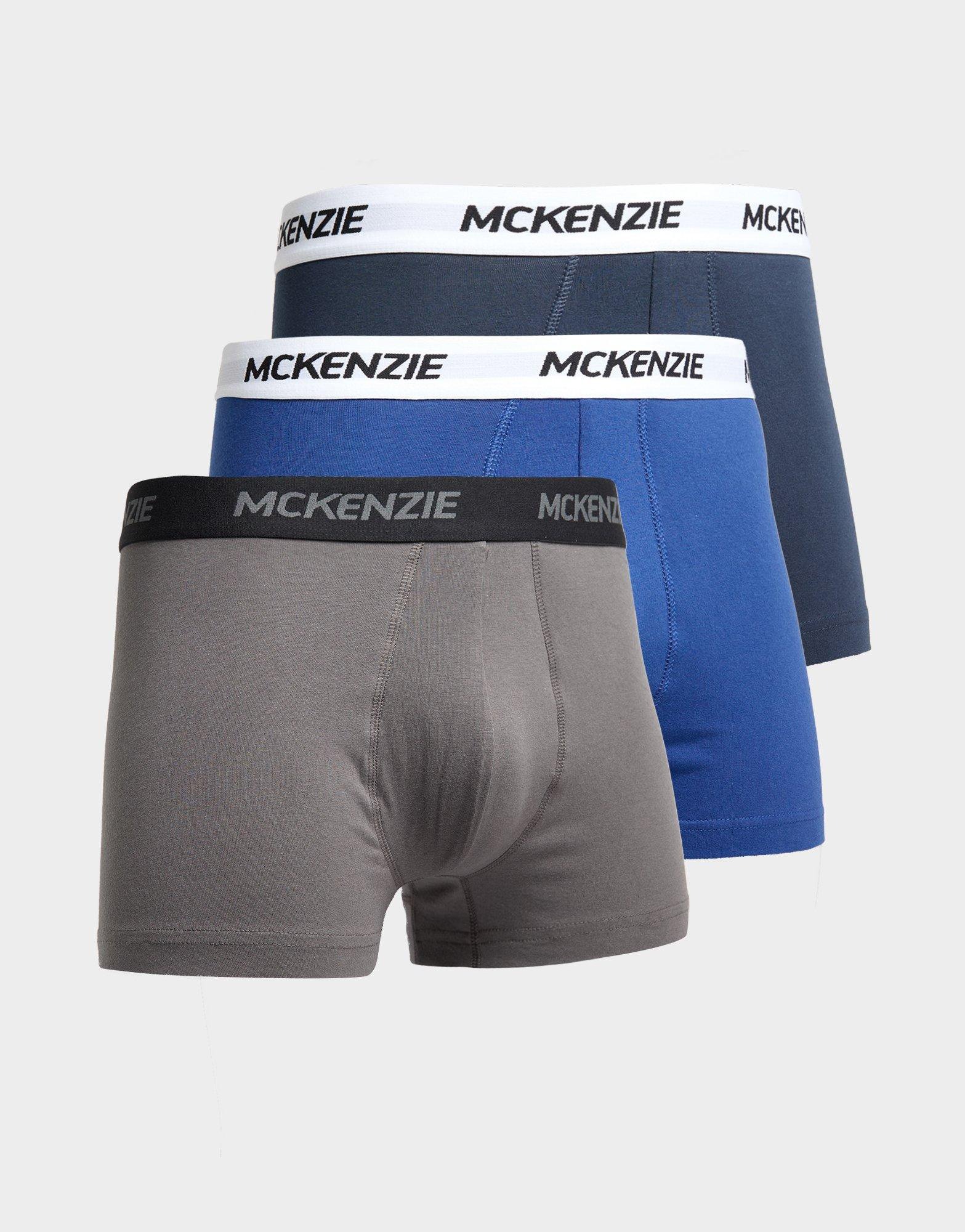 Blue McKenzie 3-pack Wyatt Boxers - JD Sports Australia
