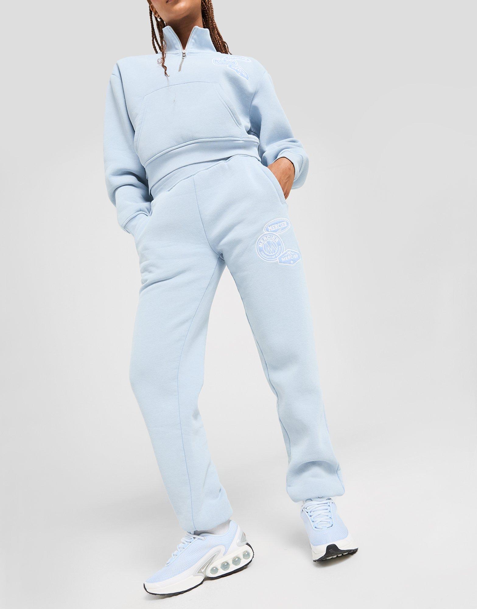 Blue MERCIER OG Badge Washed Joggers - JD Sports