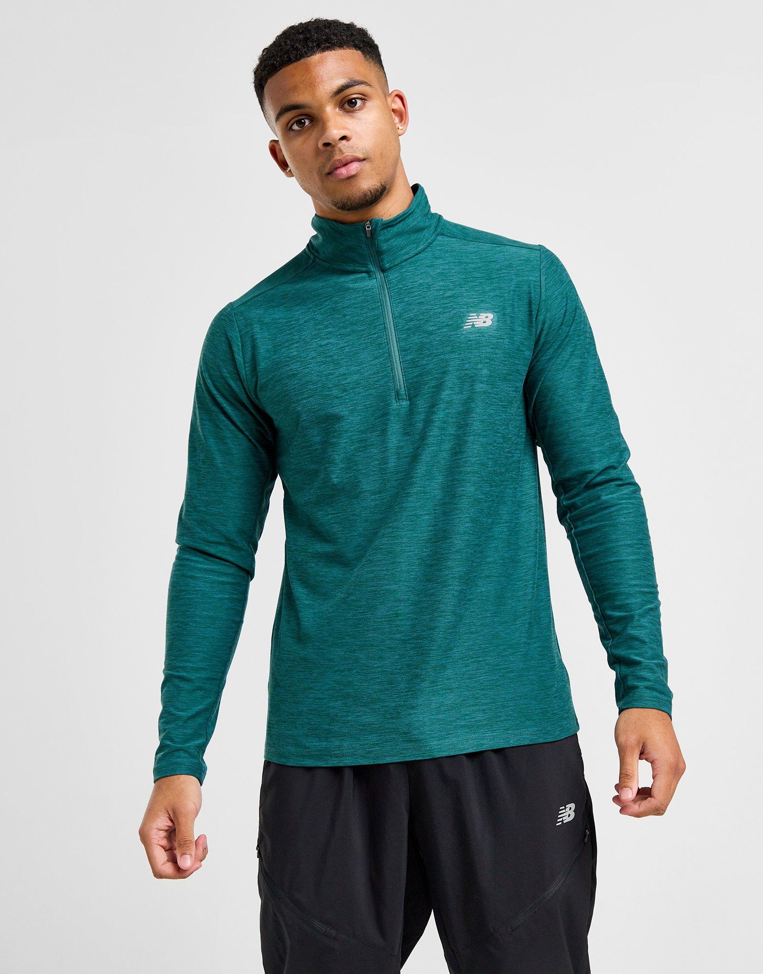 New Balance Space Dye 1/4 Zip Top Grün - JD Sports Deutschland