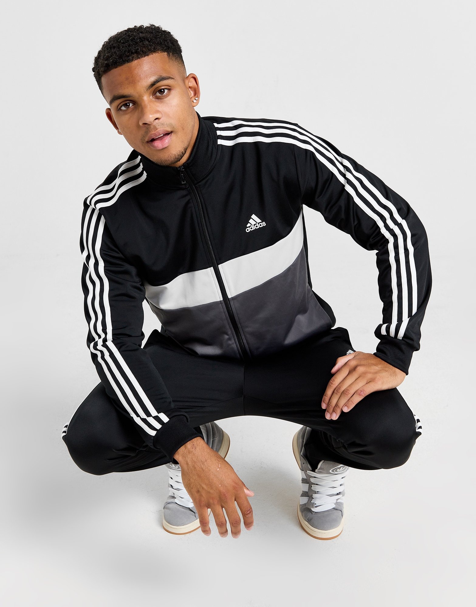 Black adidas Tiberio Tracksuit | JD Sports