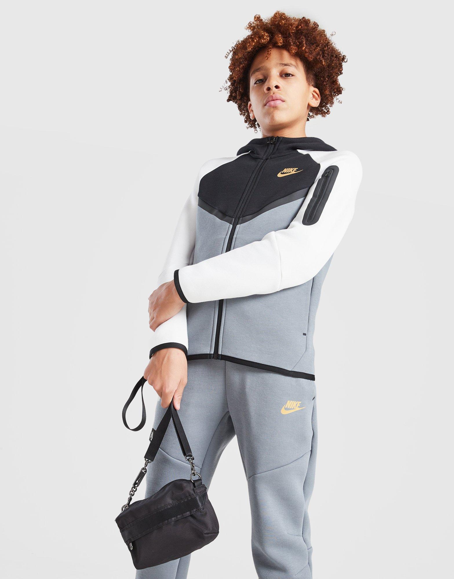 Grey Nike Tech Fleece Full Zip Hoodie Junior - JD Sports Global