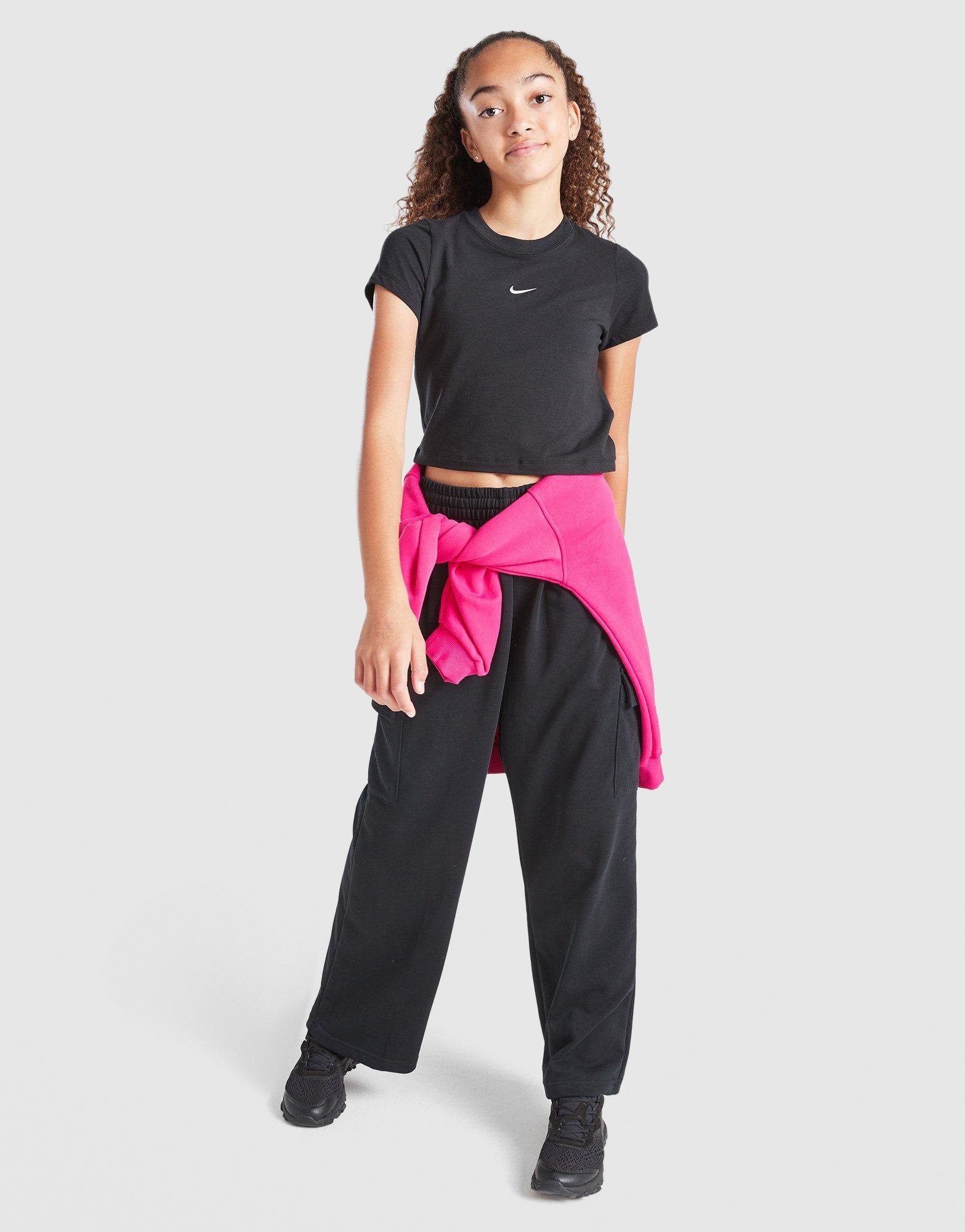 Black Nike Girls' Sportswear Crop T-Shirt Junior | JD Sports UK