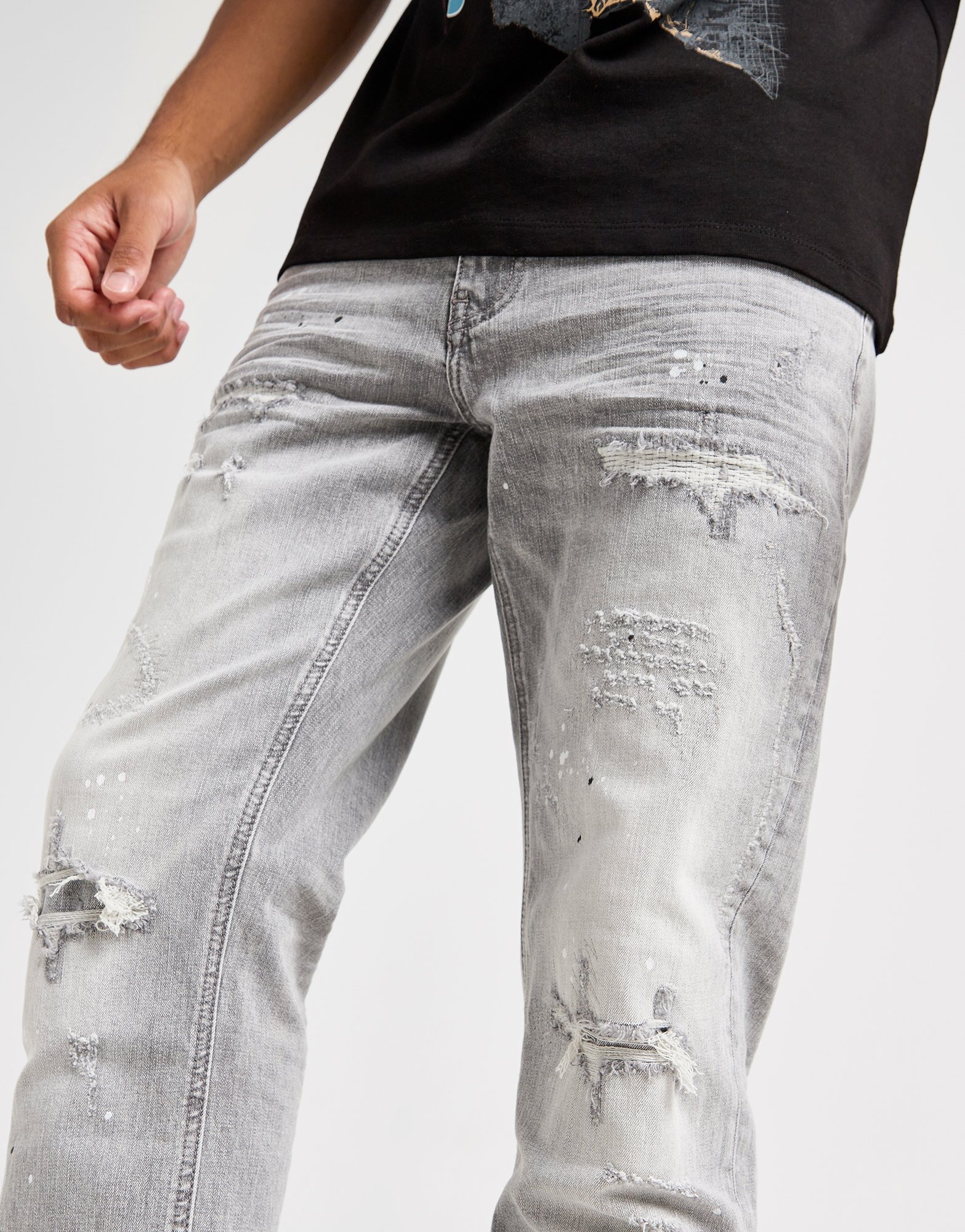 Supply And Demand Bello Jeans In Grigio Jd Sports