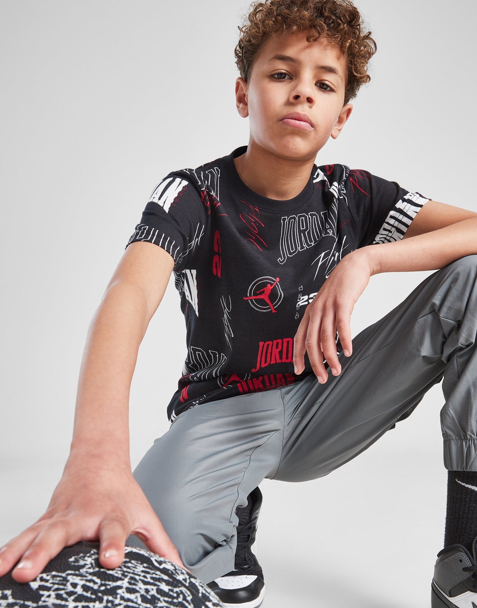 Black Jordan Arc All Over Print T-Shirt Junior - JD Sports Global