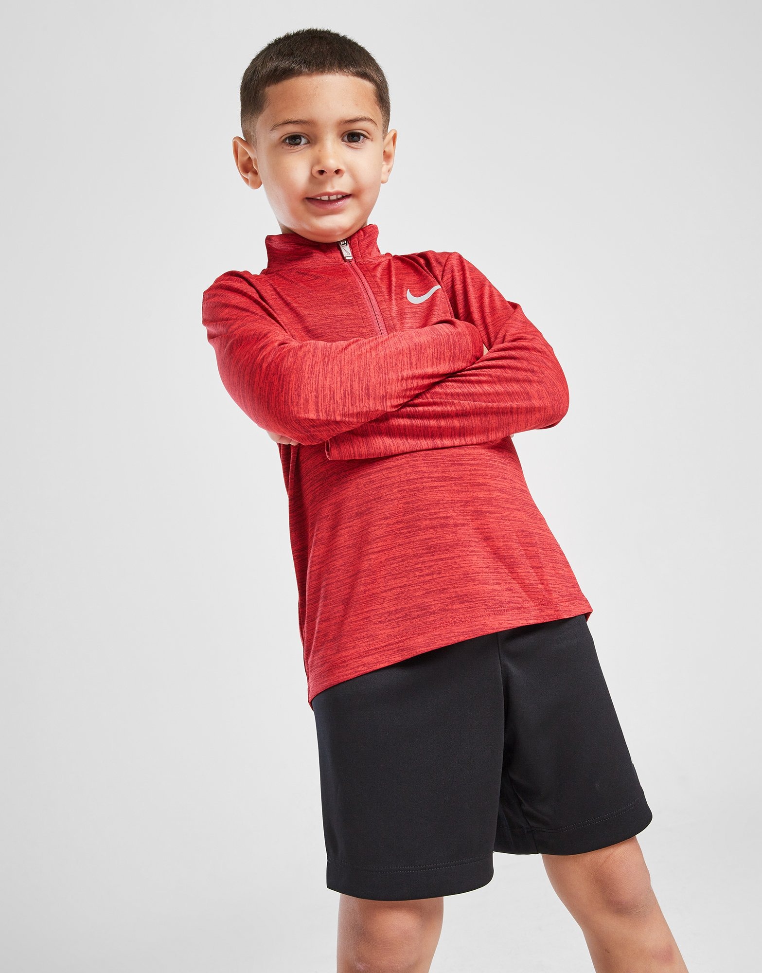 Punainen Nike haddad Pacer 1/4 Zip Top/Shorts Set Children - JD Sports ...