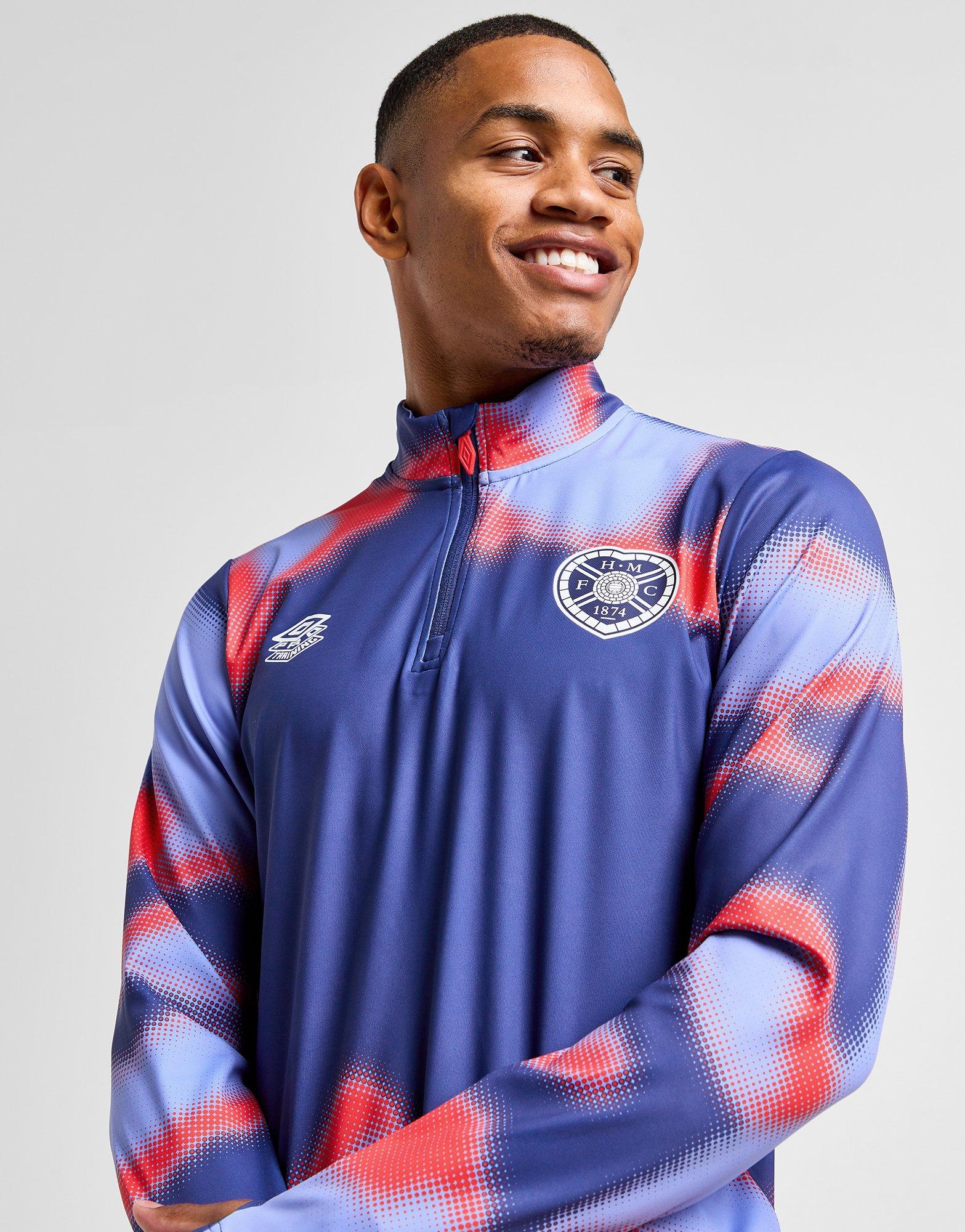 Blue Umbro Hearts Fc Warm Up Mid Layer - JD Sports