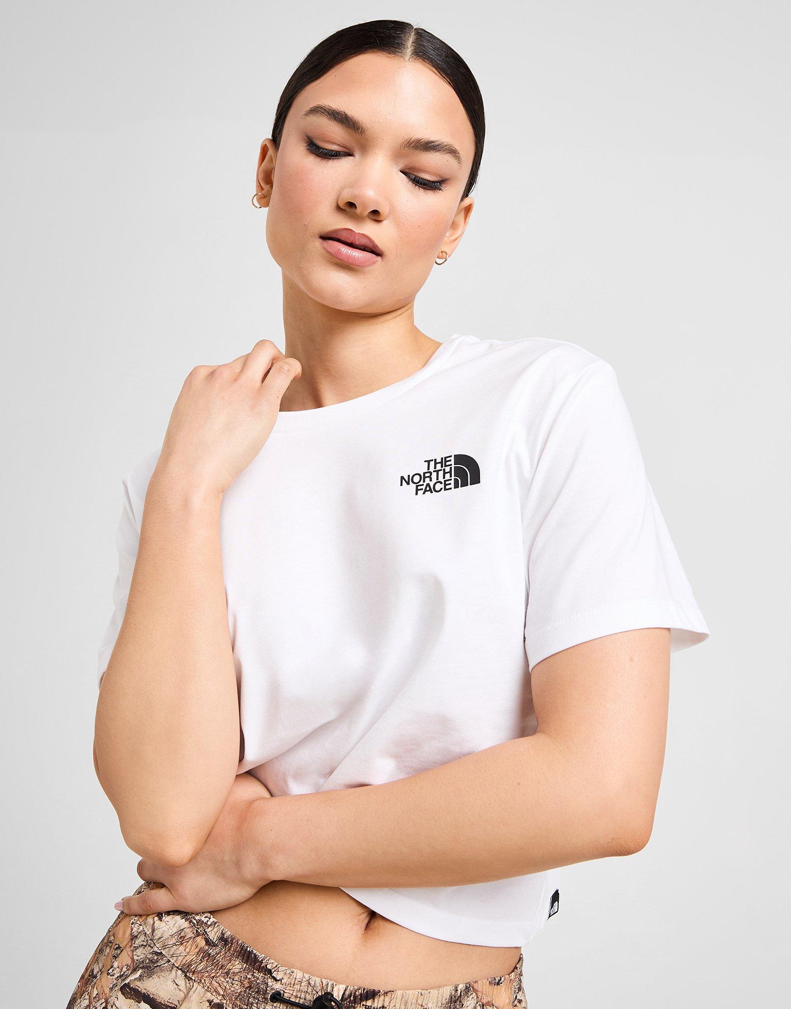 White The North Face Simple Dome Crop T-shirt - JD Sports