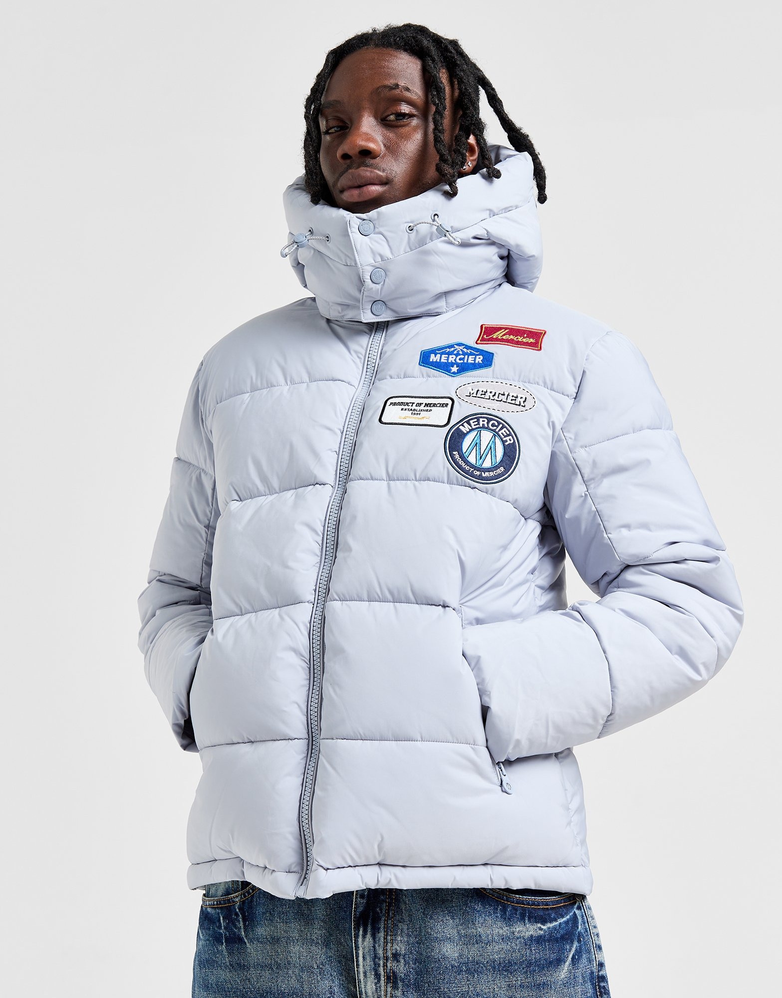 MERCIER Badge Jacket in Grigio | JD Sports