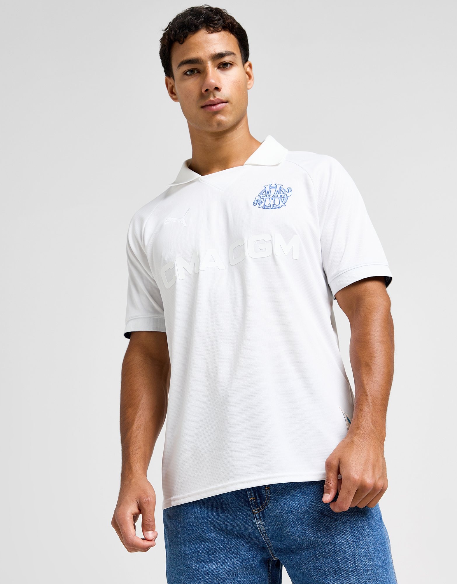 White PUMA Olympique Marseille 125th Anniversary Shirt - JD Sports Global