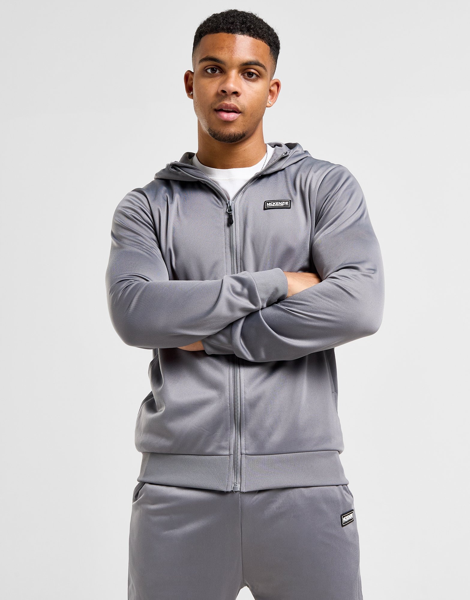 McKenzie Sweat à Capuche Zippé Dalston Homme Gris- JD Sports France
