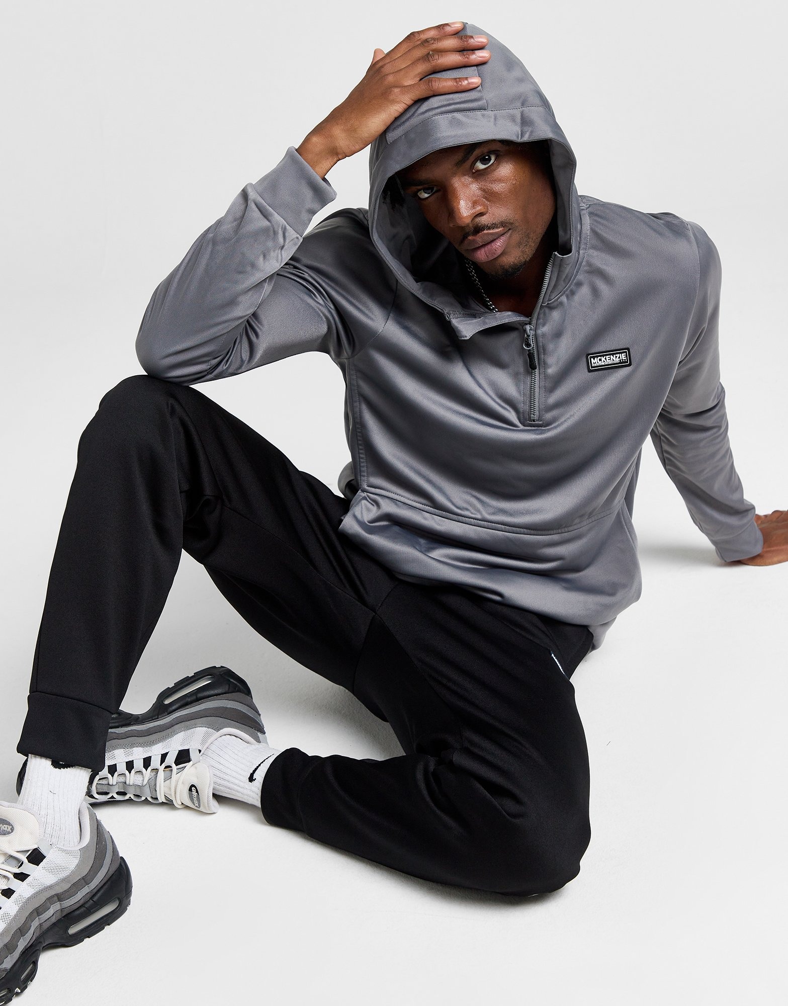 Grey McKenzie Dalston 1/4 Zip Track Top - JD Sports