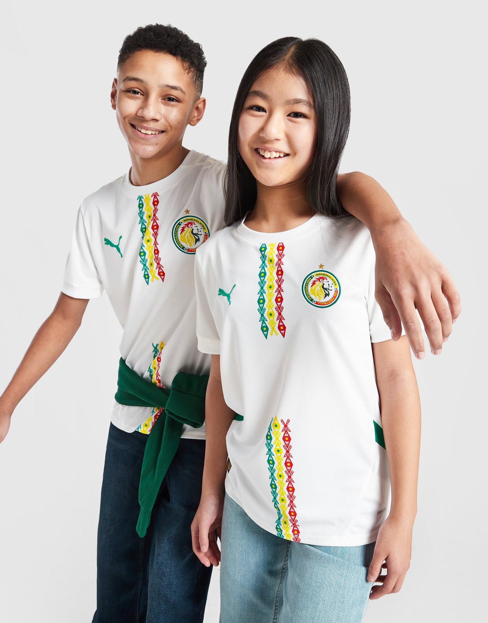 White PUMA Senegal 2025 Home Shirt Junior - JD Sports Global