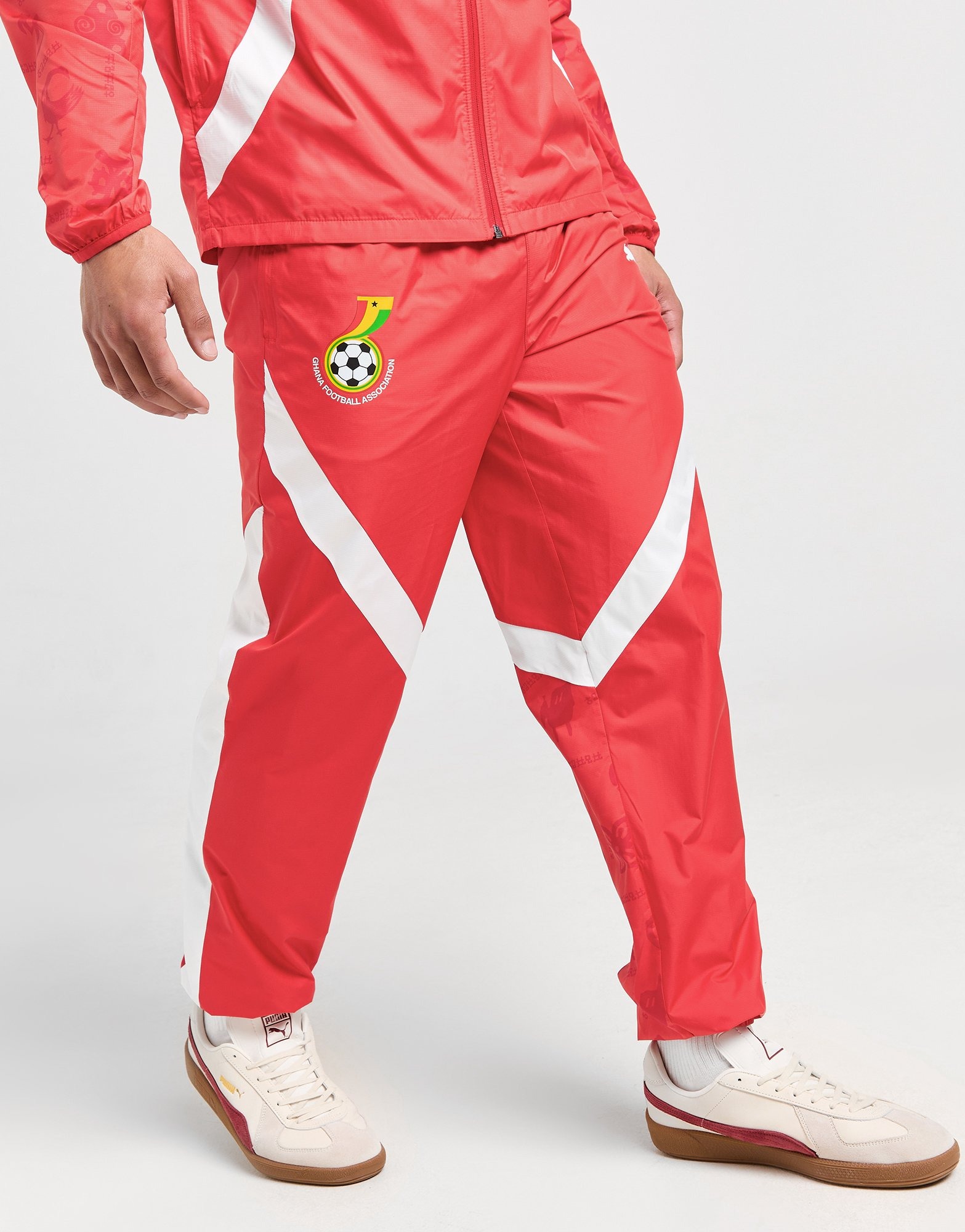 Red PUMA Ghana Pre Match Track Pants - JD Sports