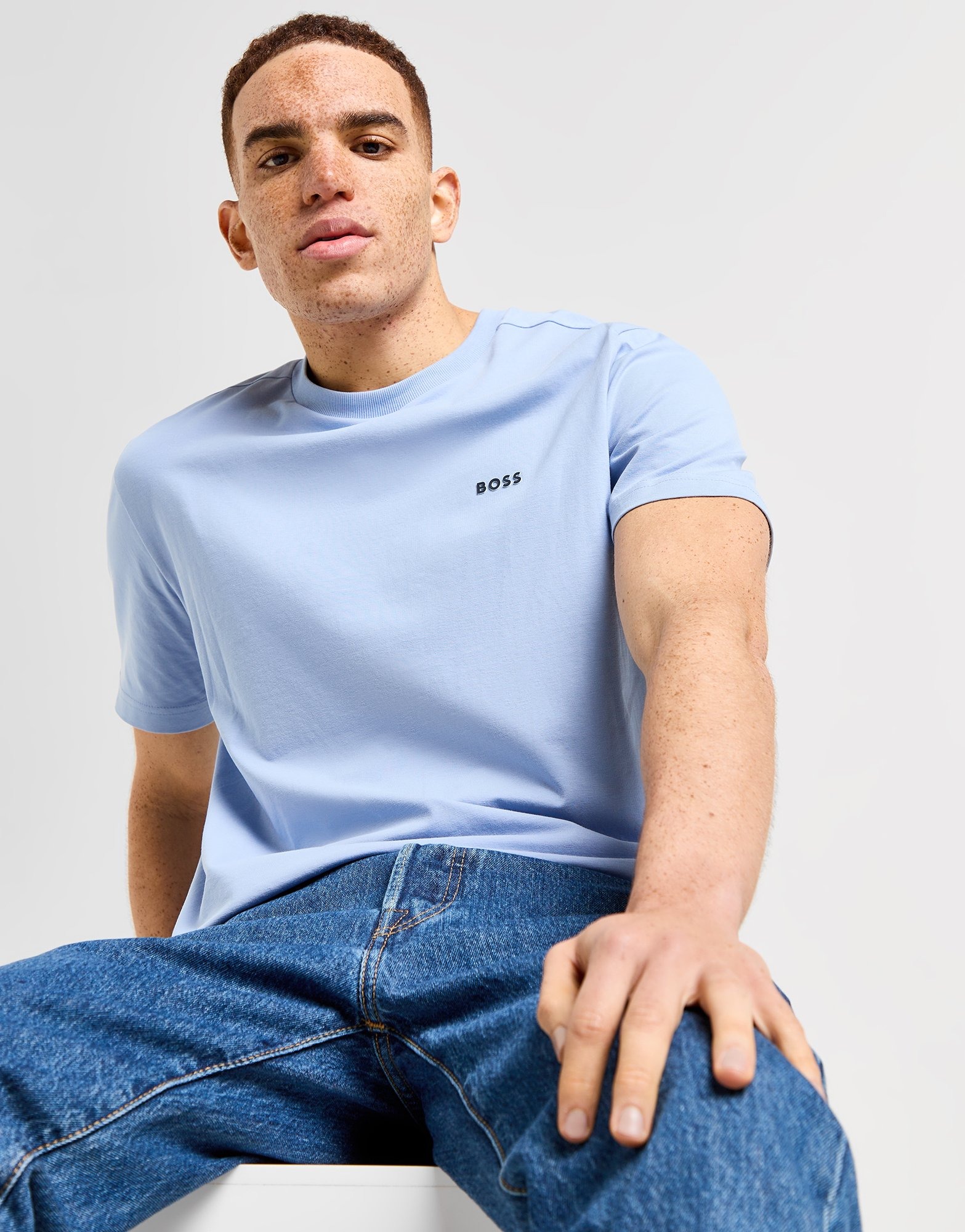 Blue BOSS Core T-Shirt - JD Sports Global