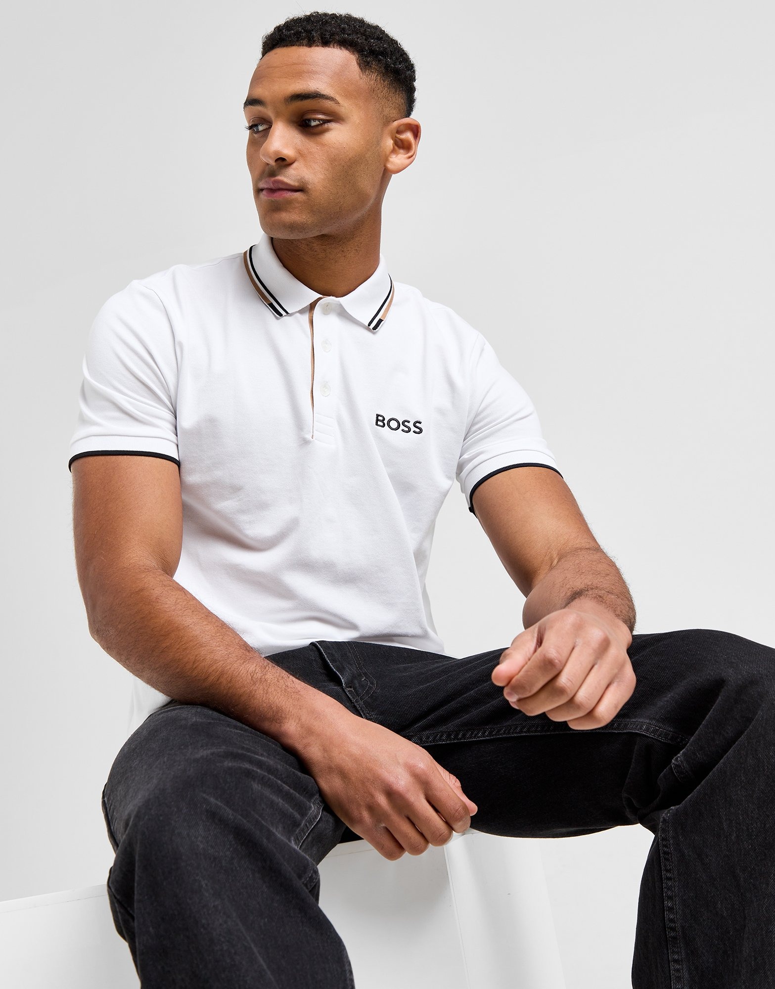 BOSS Polo Pro Paddy in Bianco - JD Sports Italia