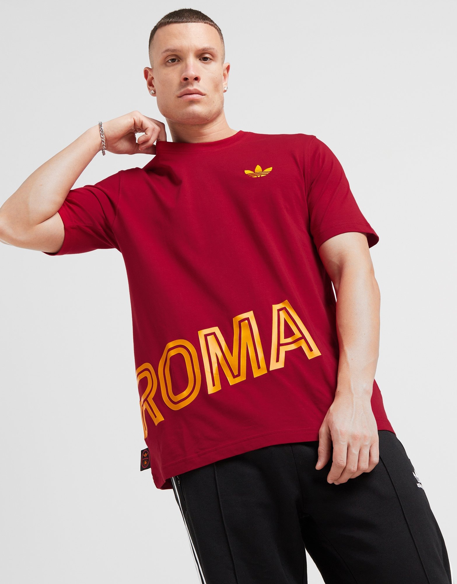adidas Originals Maglia AS Roma Graphic in Rosso - JD Sports Italia
