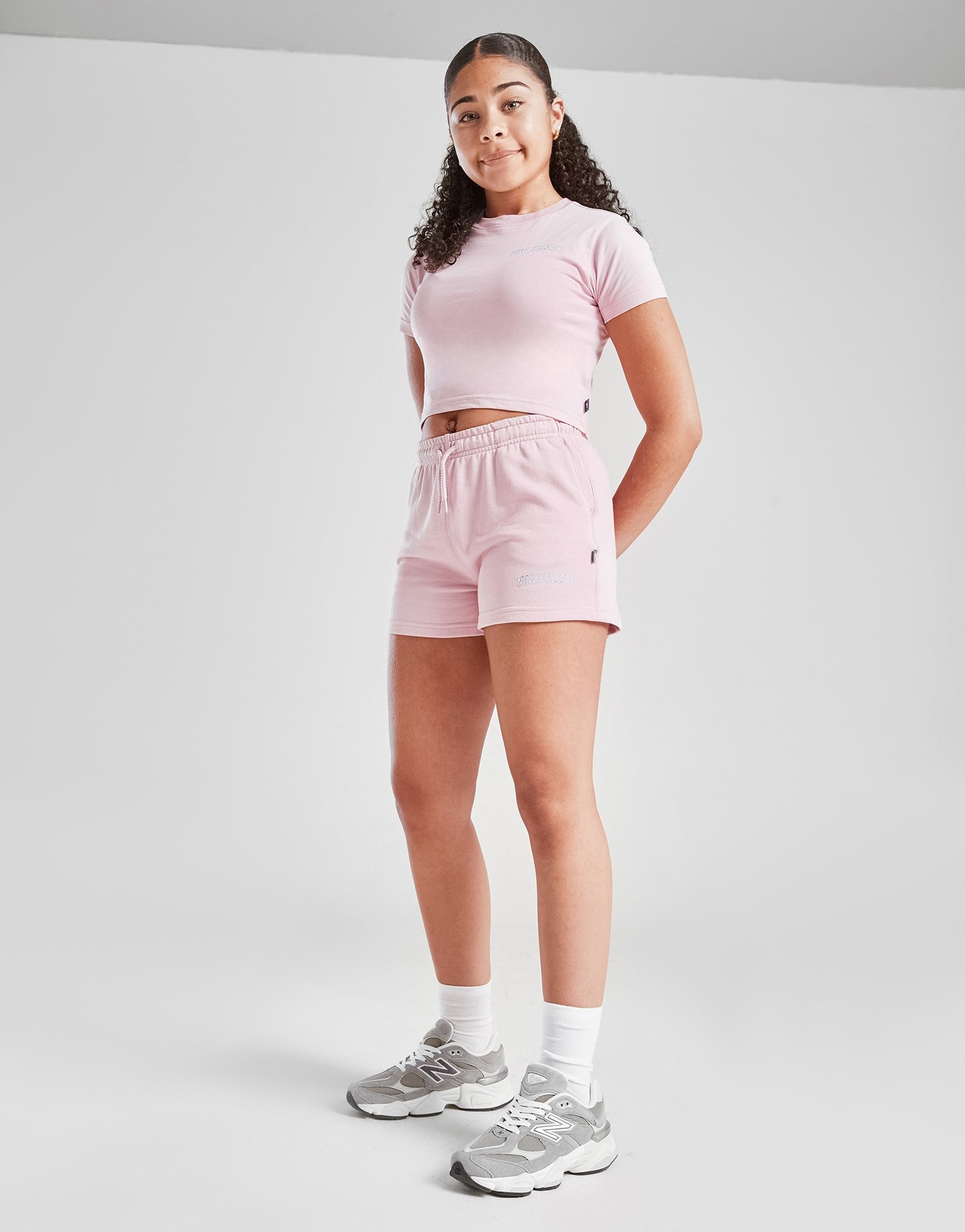 Pink New Balance Girls' Arch Logo Shorts Junior - JD Sports Global