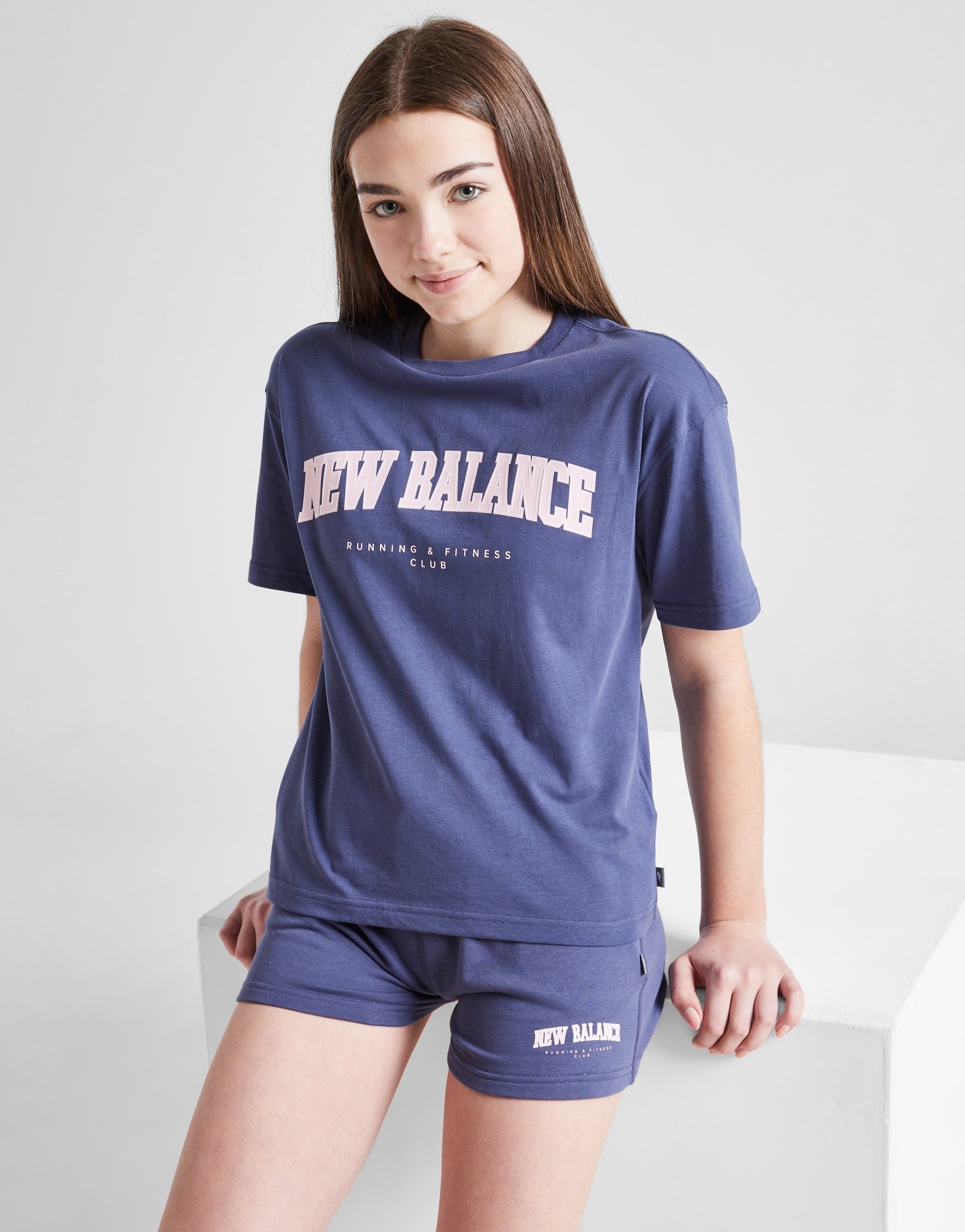 Sininen New Balance Girls' Arch Logo Shorts Junior - JD Sports Suomi